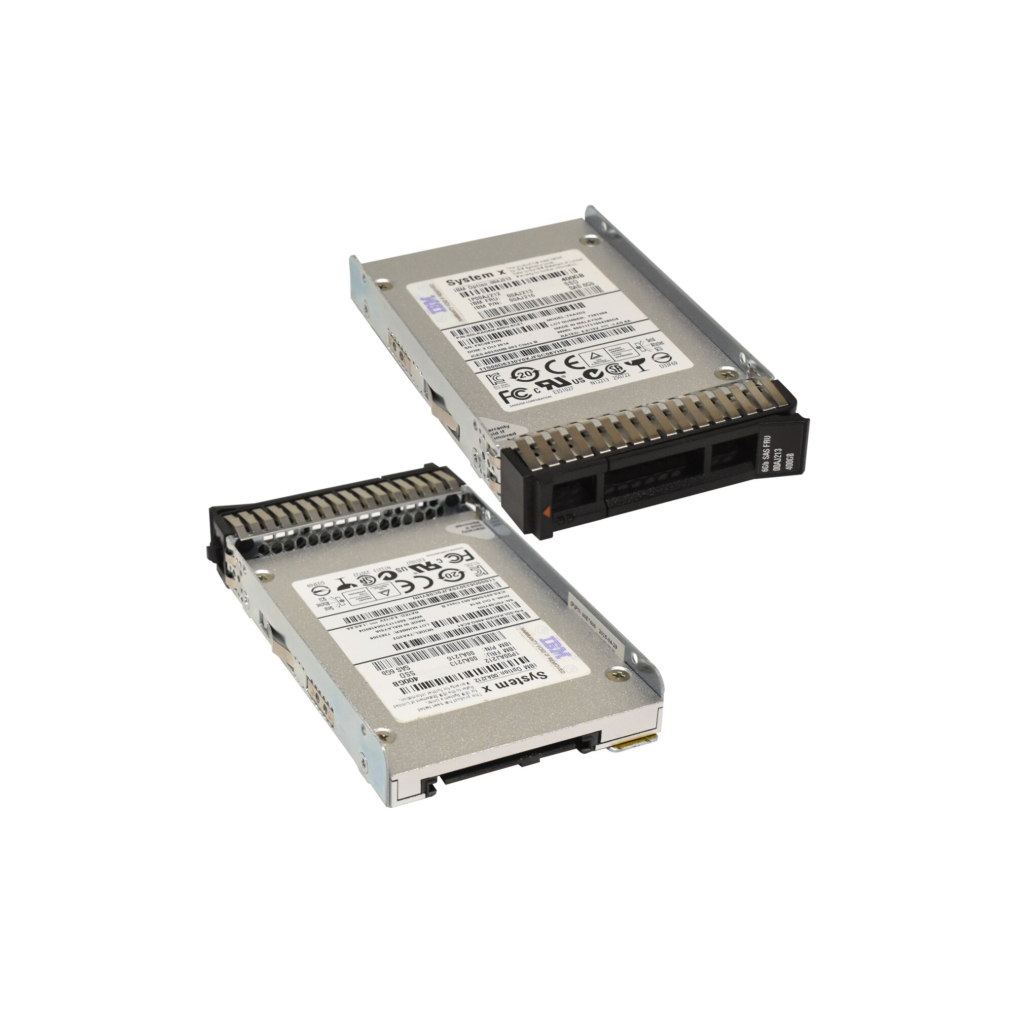 IBM 400 GB SSD Festplatte 2.5 Zoll SAS 6Gbs TXA2D2 FRU 00AJ162 M5 M6 ...