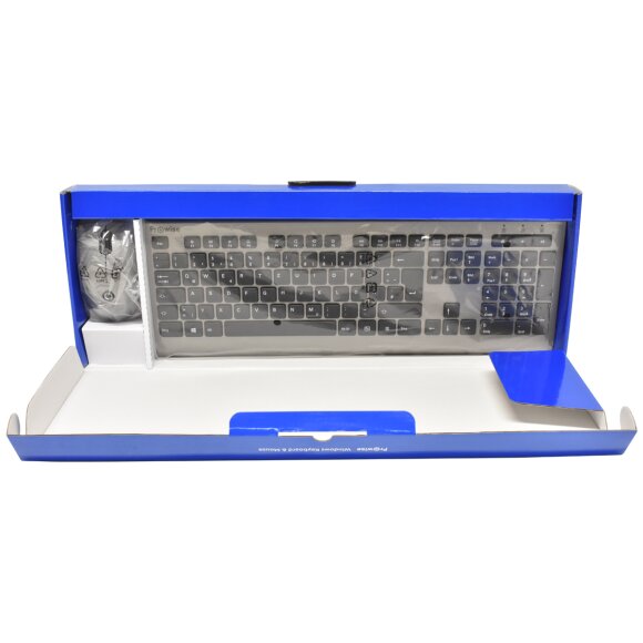 Prowise Keyboard corded DE gray + Mouse gray corded 2.34003.0001 USB ...
