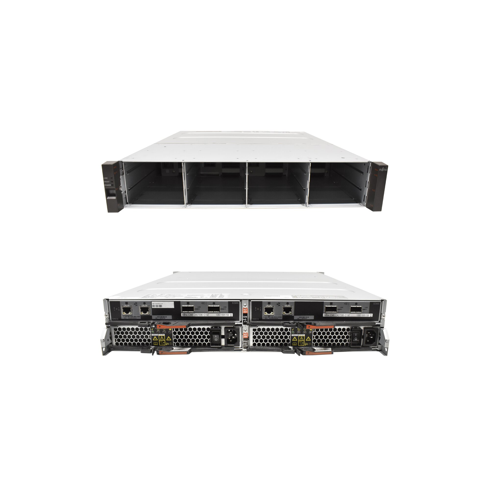 Fujitsu Eternus Storage DX90 S2 CS-TVCE-DX92F 12 Bay 3,5" 2x CA07336 ...