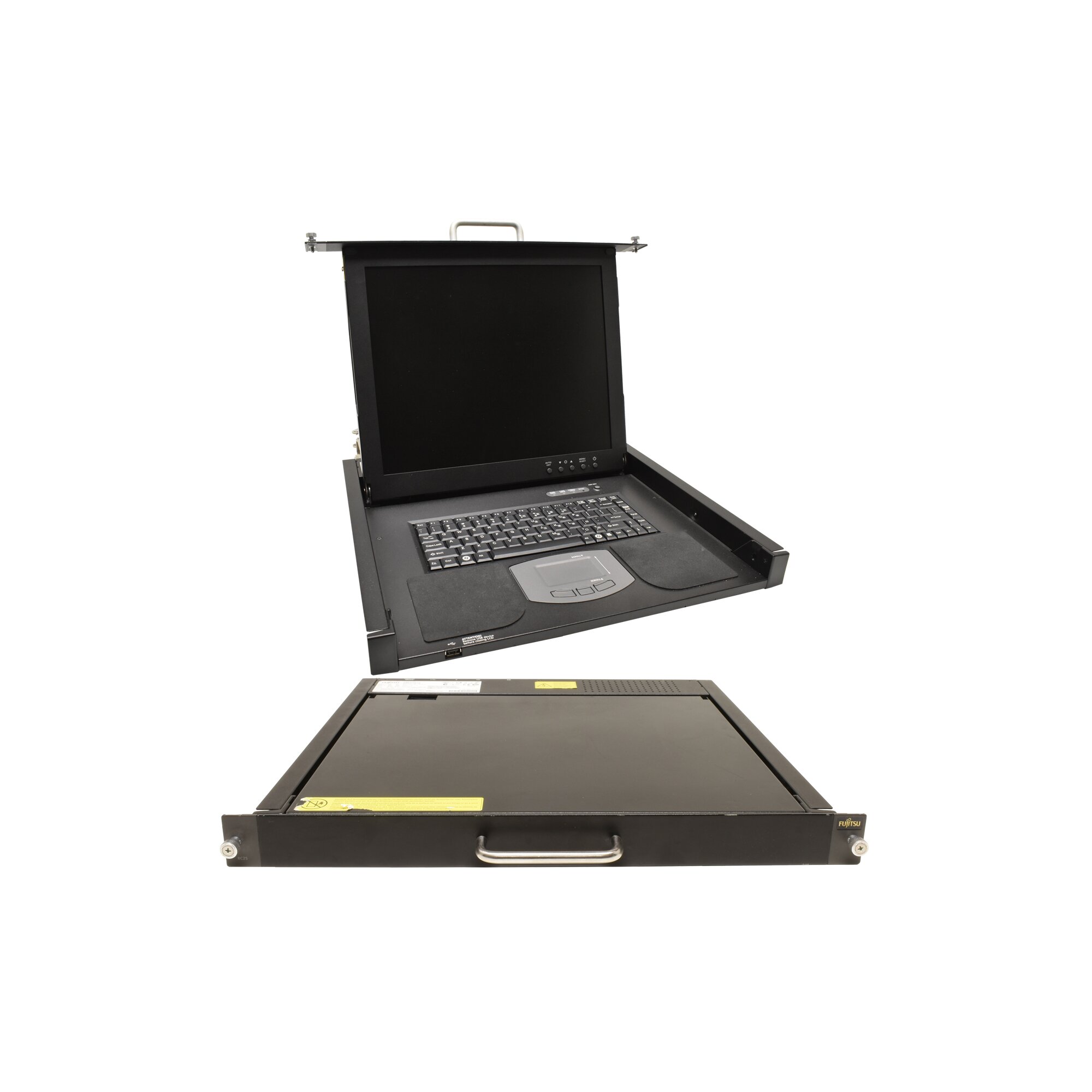 Fujitsu KVM Rack Console RC25 17 Zoll TFT US QWERTY 1U S26361-K1387 ...