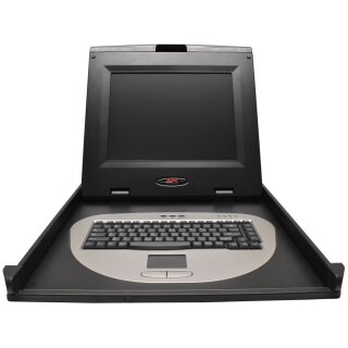 APC AP5015 15 Zoll LCD KVM-Console Keyboard QWERTY US 19 Zoll 25 SUB-D ...
