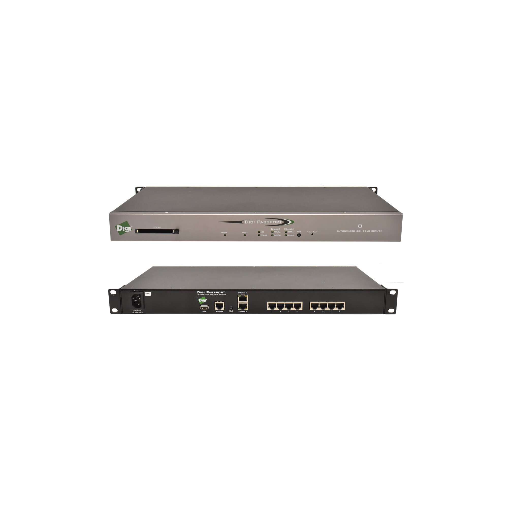 Digi Passport 8 Integrated Console Server 1P 50001349-01 - Piospartslap