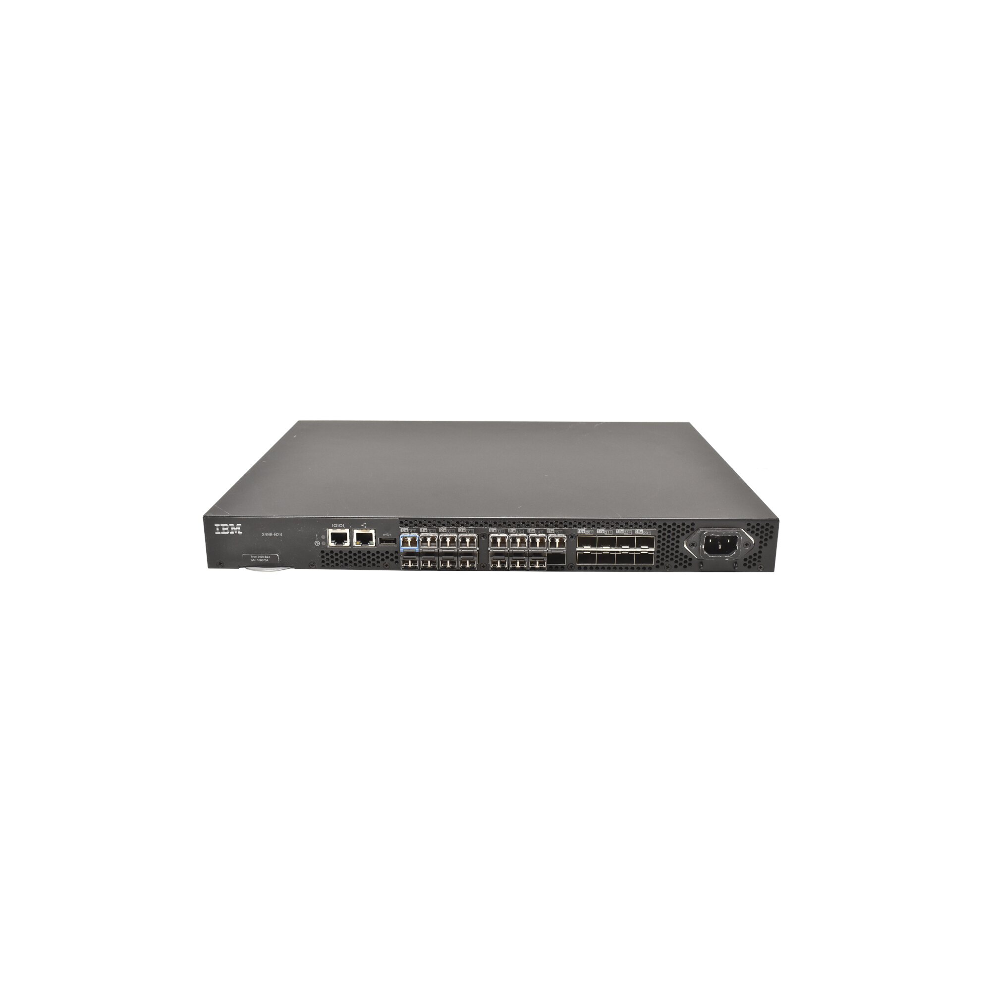 IBM 2498-B24/24E 8G Fibre Channel Switch + 15 Brocade 4GB SFP Transceiver