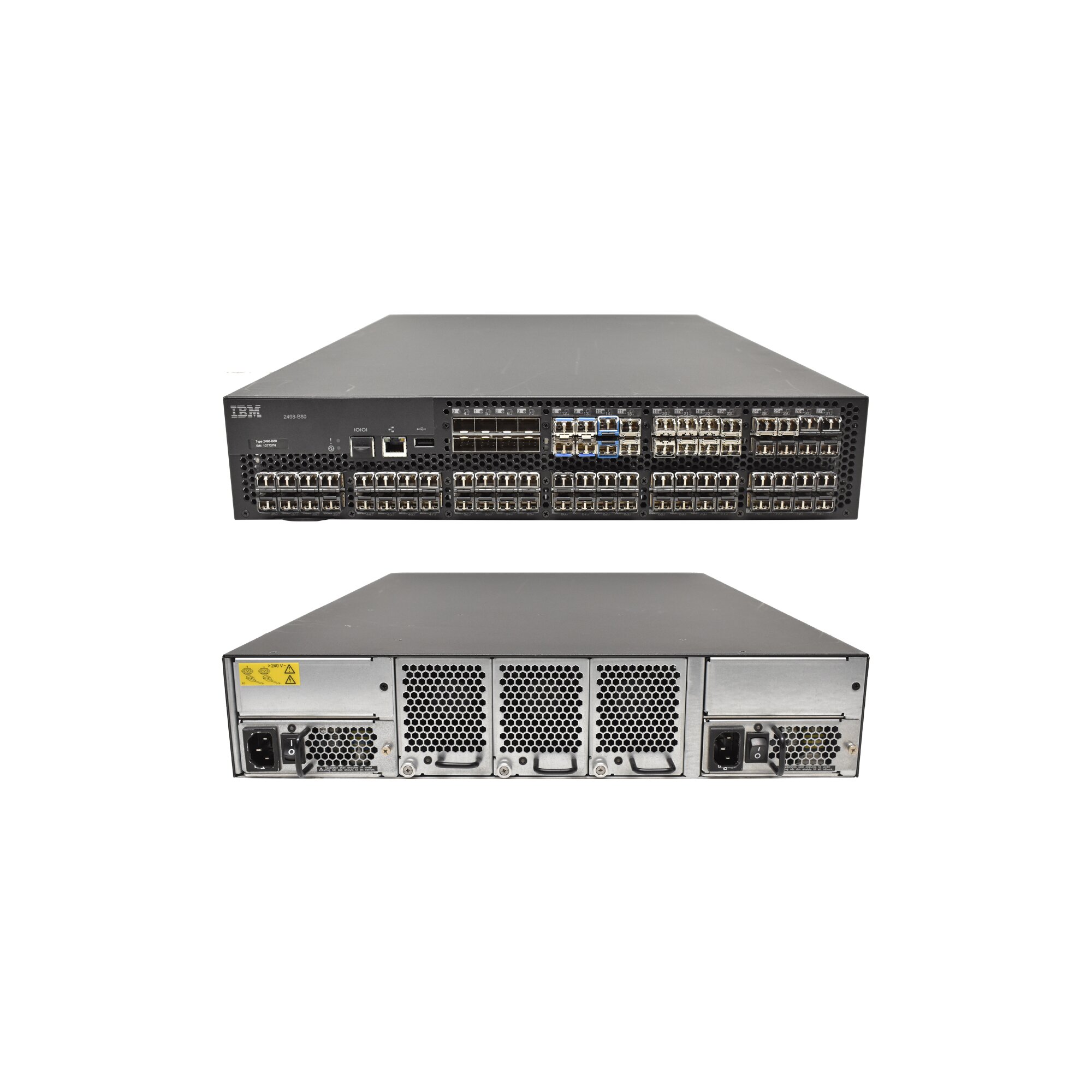 IBM 2498-B80 8G Fibre Channel Switch 72 x 4/8G SFP Transc. 16 aktive ...