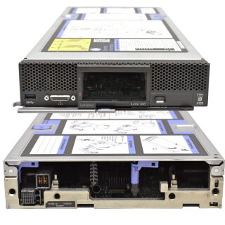 IBM Flex System 8721 HC1 14 x X240 M5 NO CPU & RAM PC4 28x SFF 2,5 ...