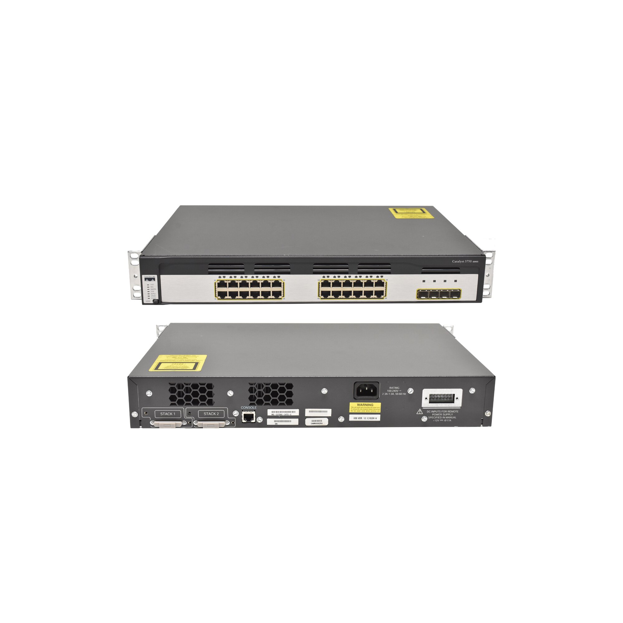 Cisco Catalyst WS-C3750G-24TS-E 24-Port Stackable Gigabit Ethernet ...