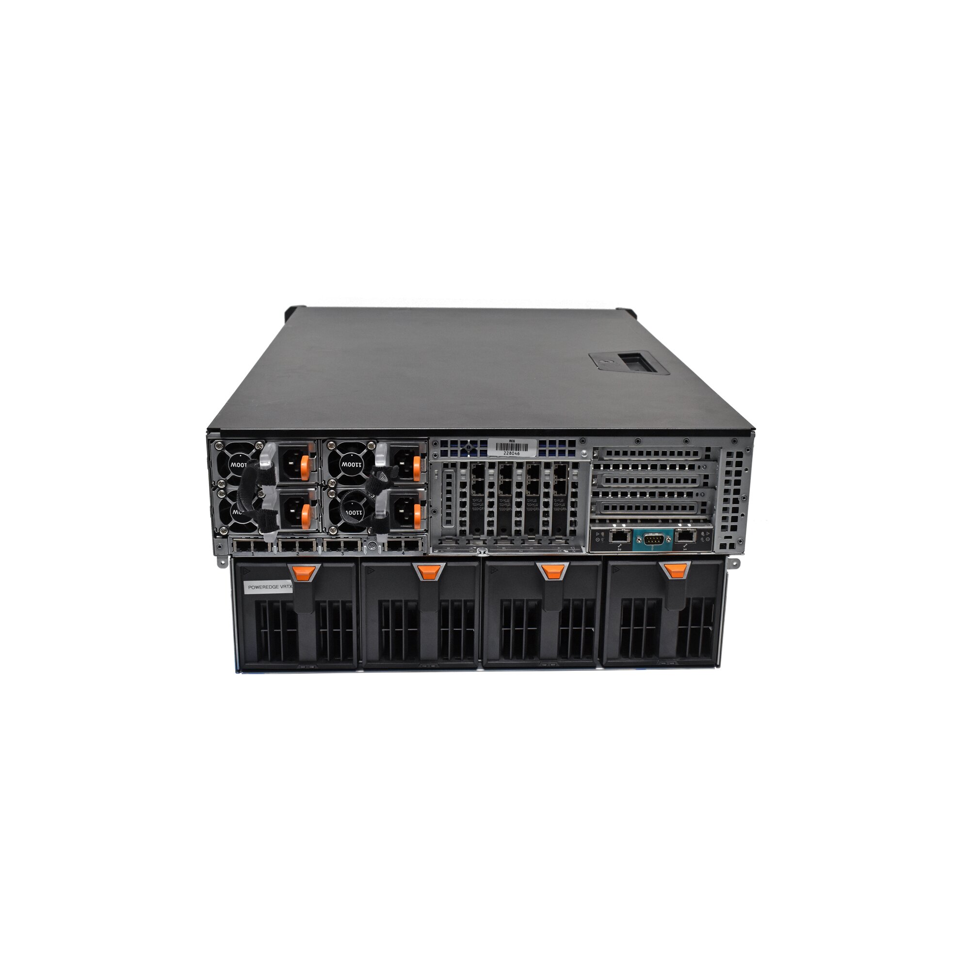 PowerEdge VRTX 4x 1100W PSUs 4 Fan Module 2x Raid Contr. 2x CMCs 4x 1G ...