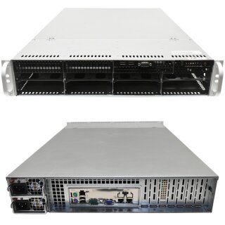 Supermicro CSE-825 2U Rack Server H8DME-2 2x AMD 2382 2.60GHz 4C 32GB PC2 8x LFF 3,5 Backplane ...