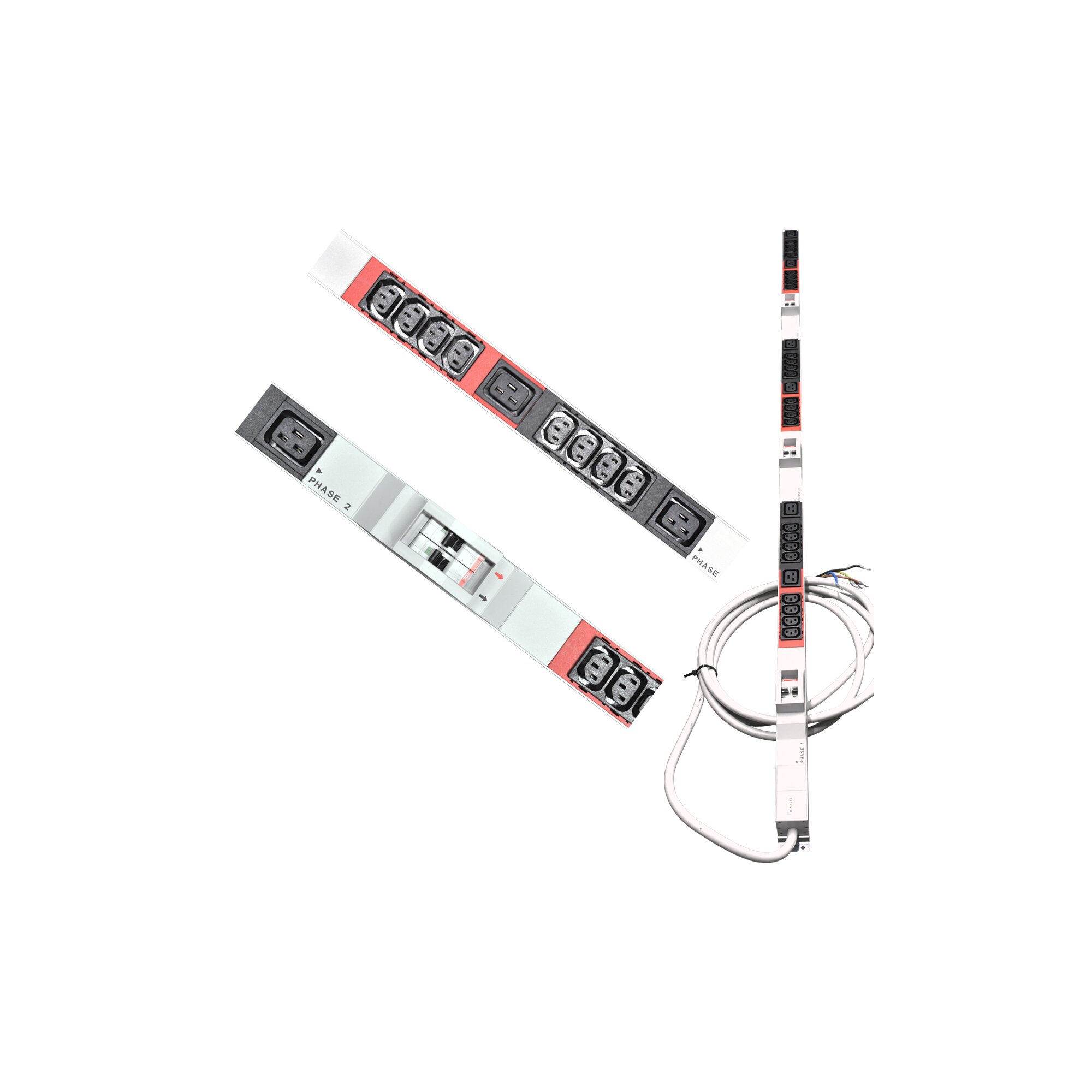 Minkels PDU 800.1661 32A/400V 50-60Hz 6x C19 24x C13 in 3 Phasen ...