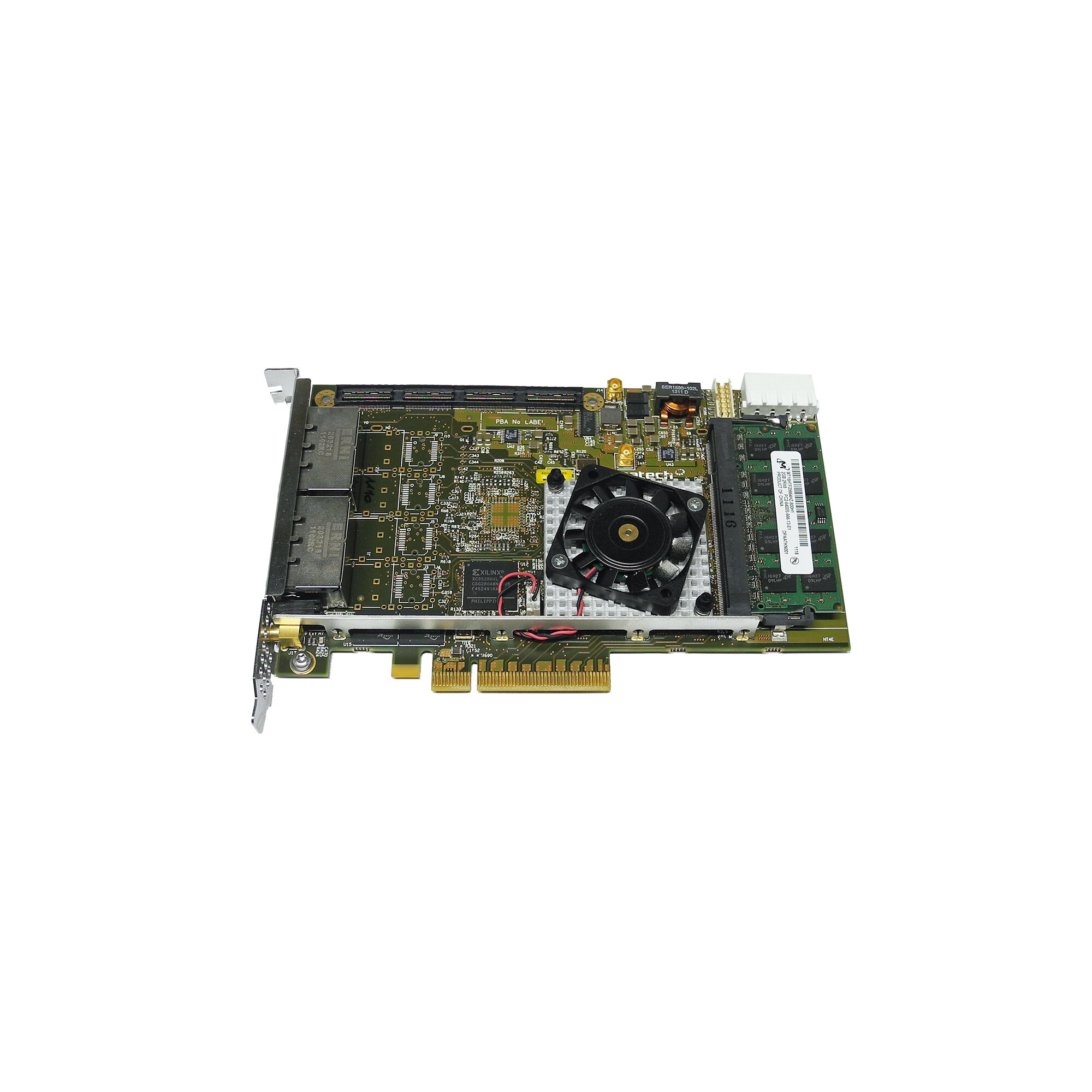 NAPATECH NT4E-4T 4-Port PCIe x8 Gbit Capture Network Adapter 801-0075 ...
