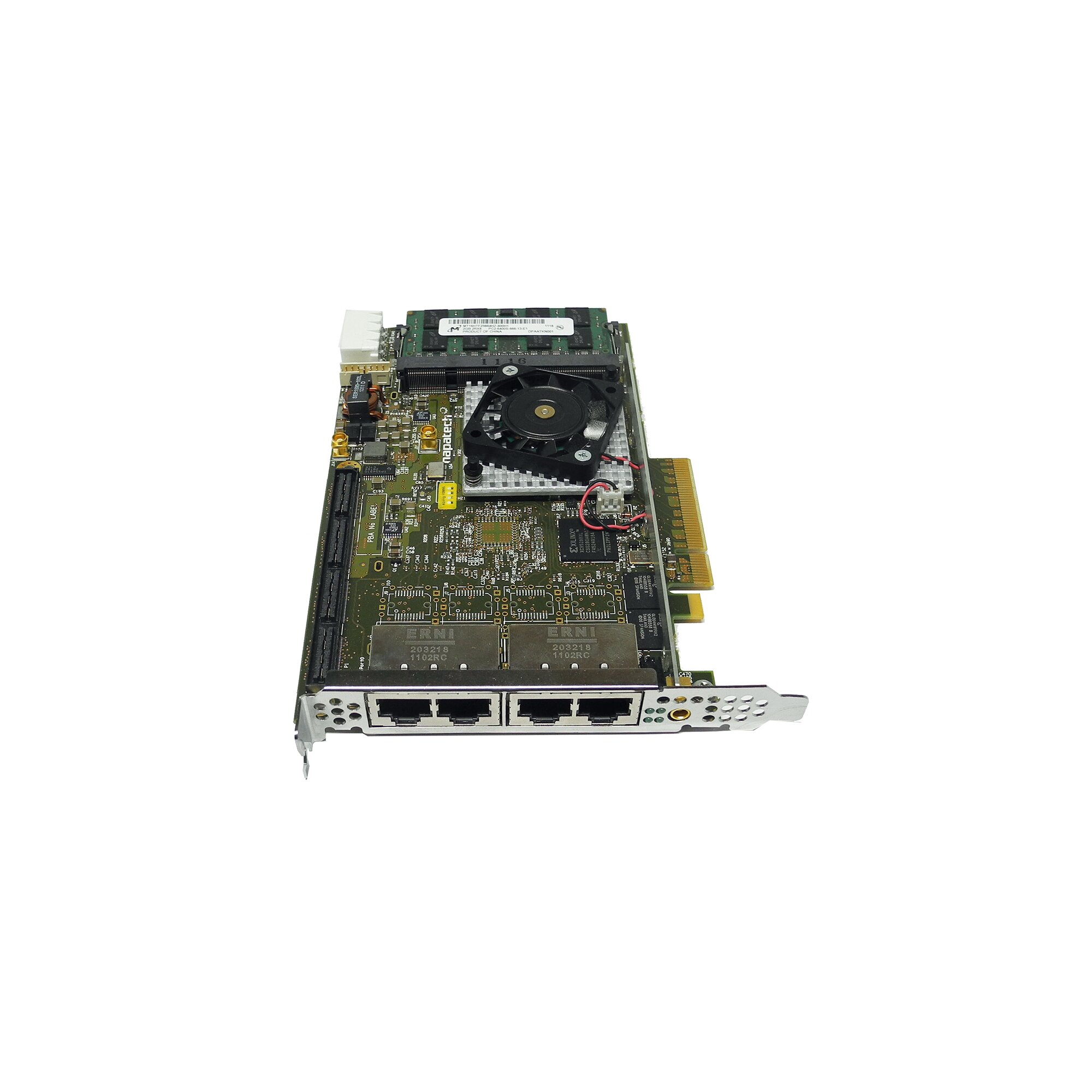 NAPATECH NT4E-4T 4-Port PCIe x8 Gbit Capture Network Adapter 801-0075 ...