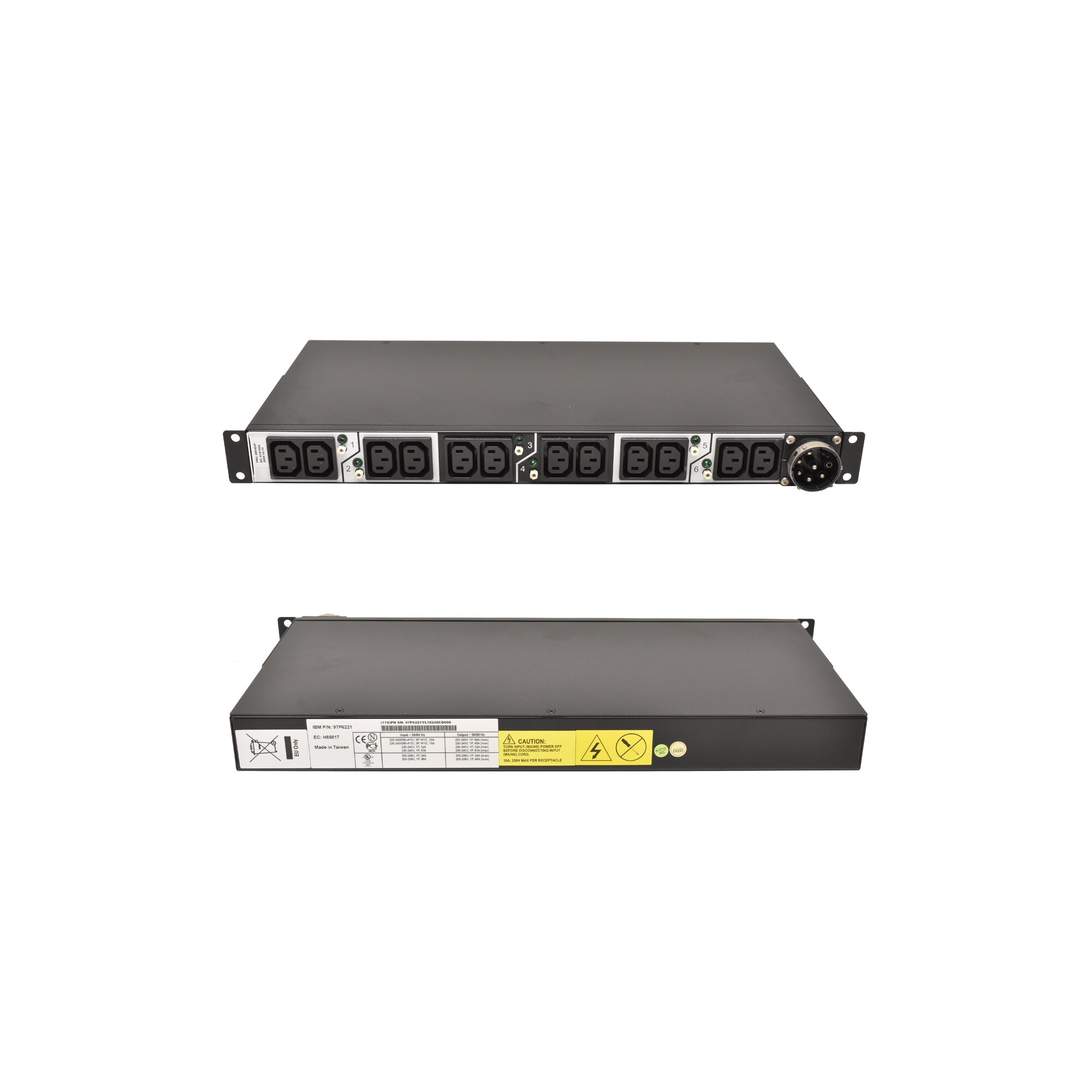 IBM PDU 97P6221 26K4247 12x C13 3 Phasen mit Halterung - Piospartslap