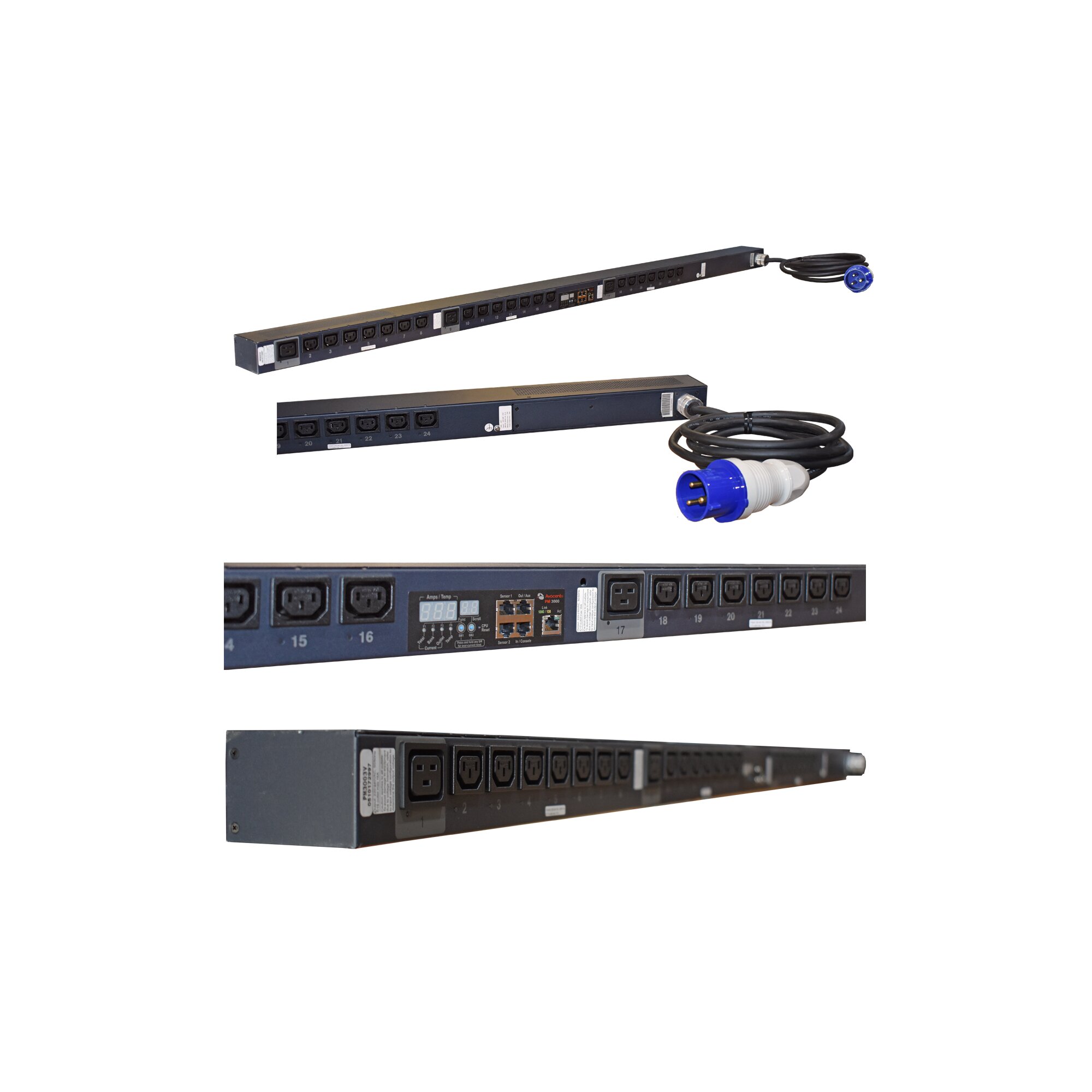 Avocent PDU PM3003V 32A/220-240VAC 50-60Hz 3x C19 21x C13 520-581-501