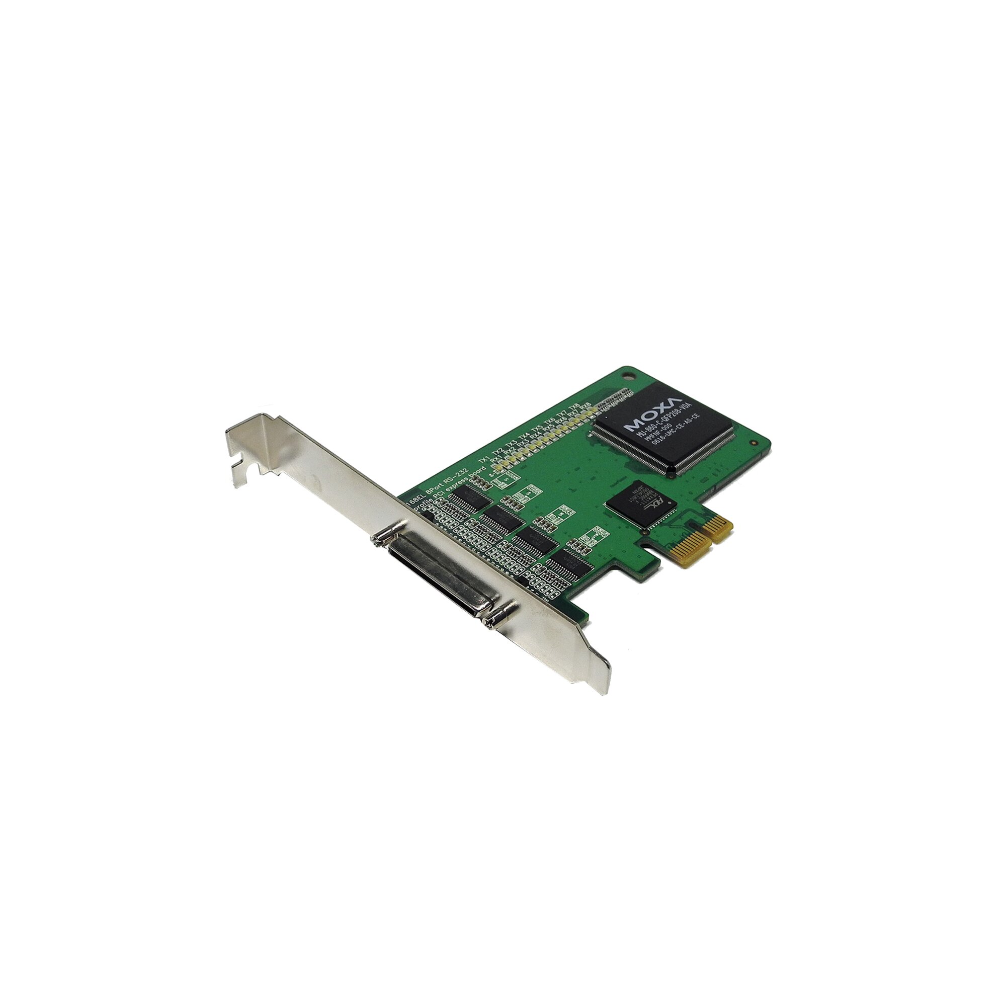 MOXA CP-168EL 8-Port PCIe x1 RS-232/422/485 Serial Interface Card ...