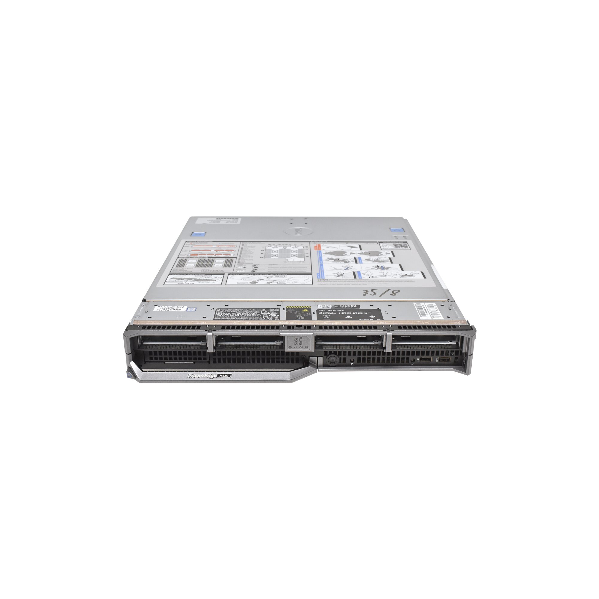 DELL PowerEdge M830 Blade Chassis Mainboard 4x Kühler NO RAM NO CPU 1x 57810S-K - Piospartslap