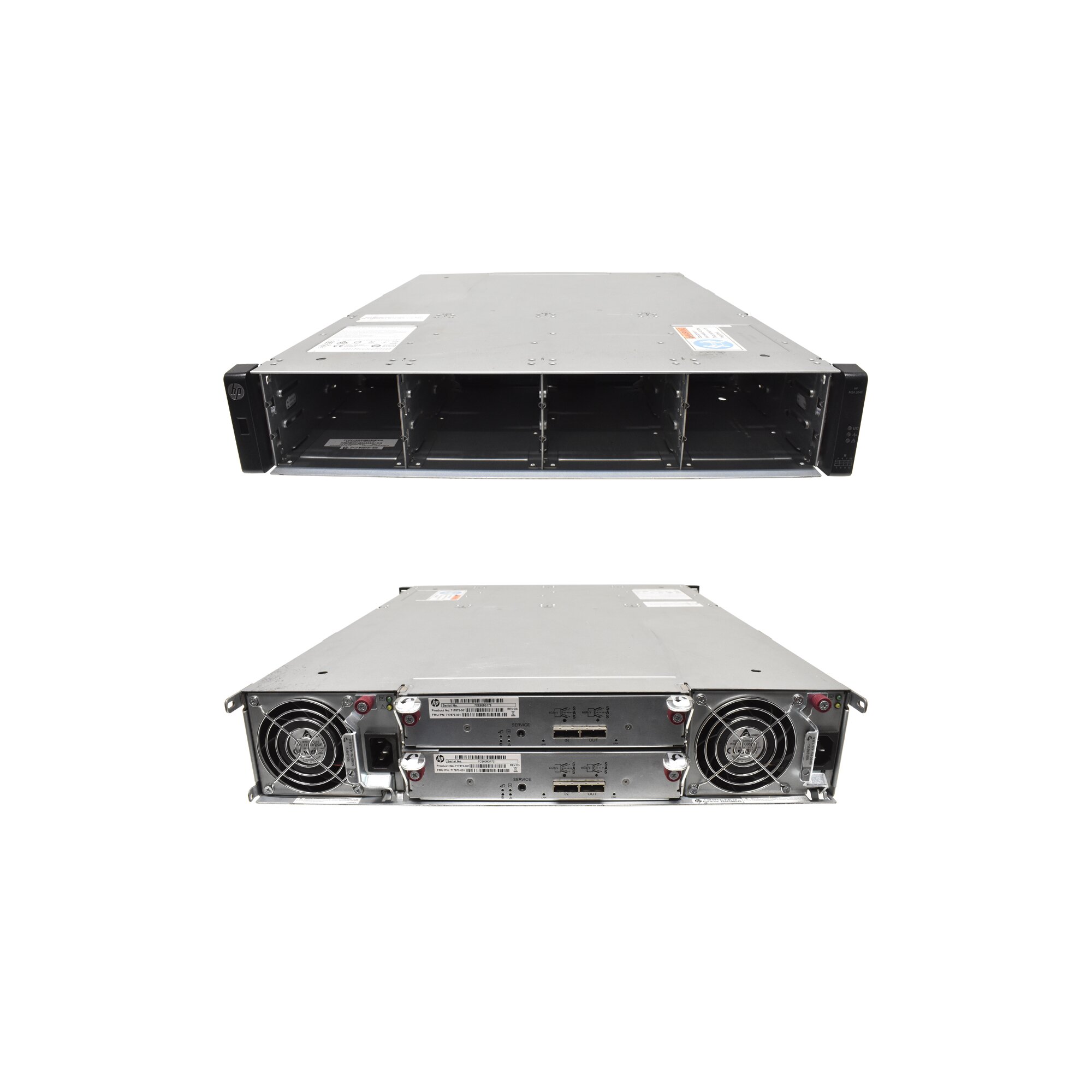 HP MSA 2040 SAN Storage 2x 6G Controller 717873-001 12x LFF 3.5 no HDD ...