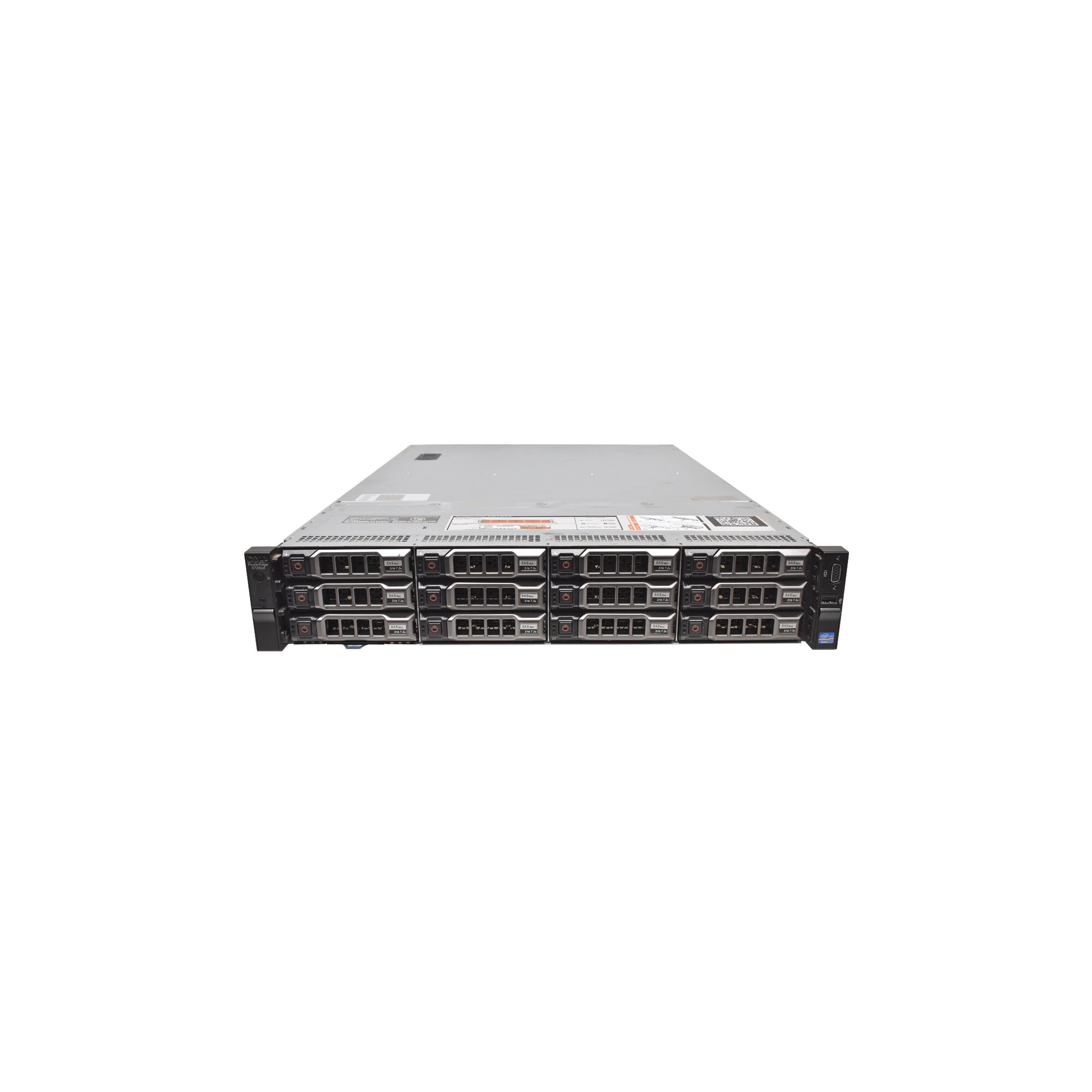Dell PowerEdge R720xd Server 2U H710 mini 2xE5-2690 V2 128GB 12x 3TB ...