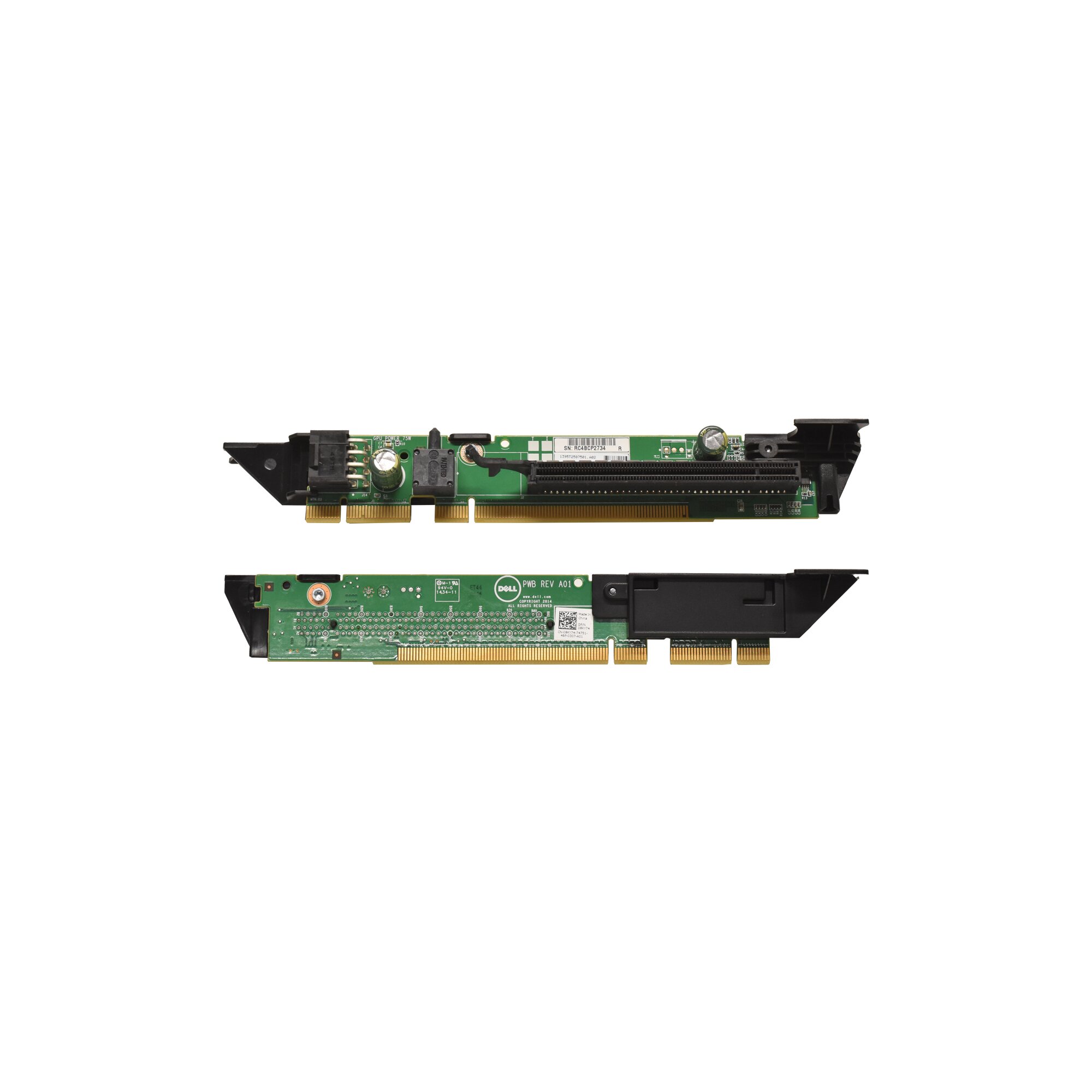 DELL 08KY74 06R1H1 Riser 3 Board PCIe x16 3.0 für PowerEdge R630 GPU ...