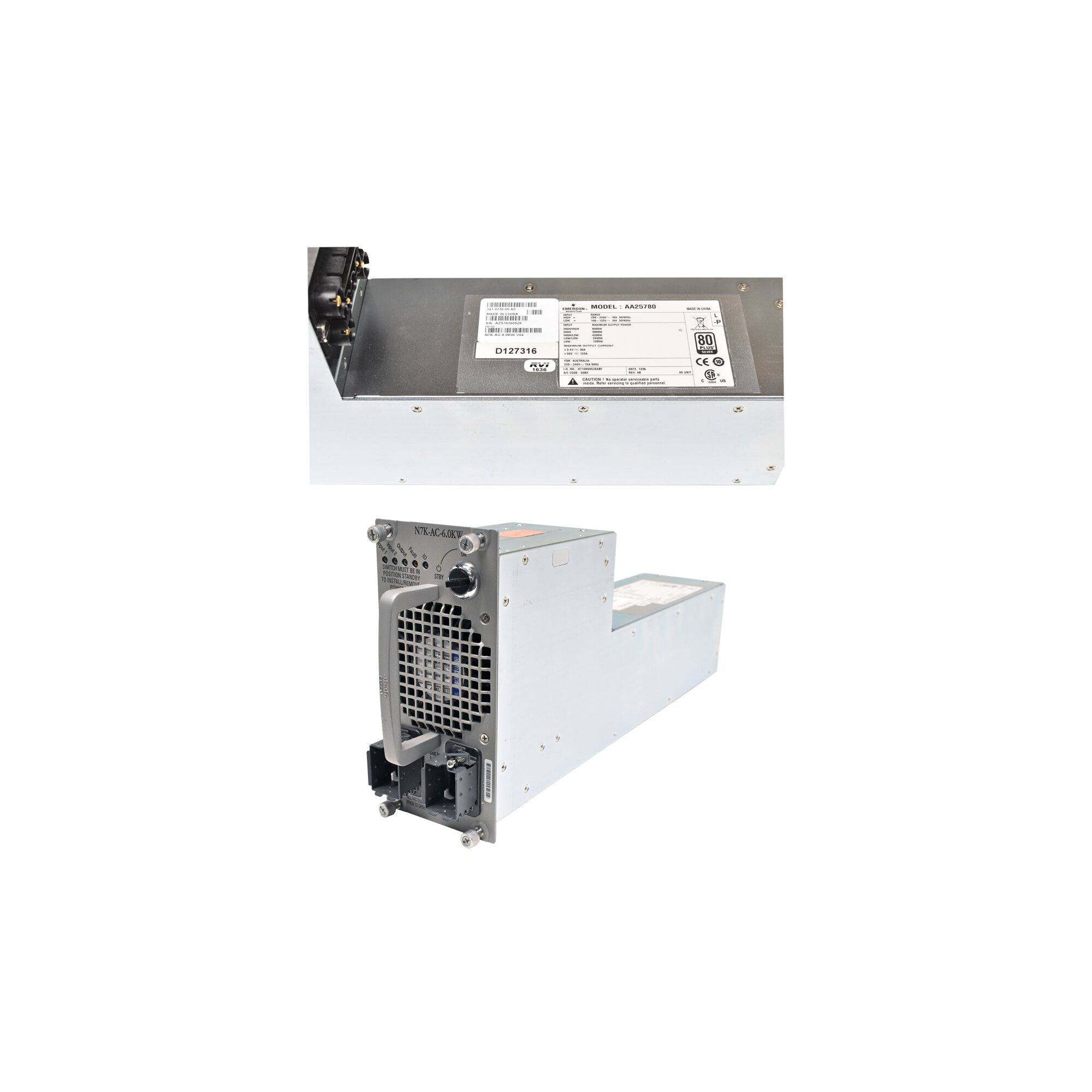 Cisco Emerson Netzteil / Power Supply 6000W N7K-AC-6.0KW PSU für Nexus ...