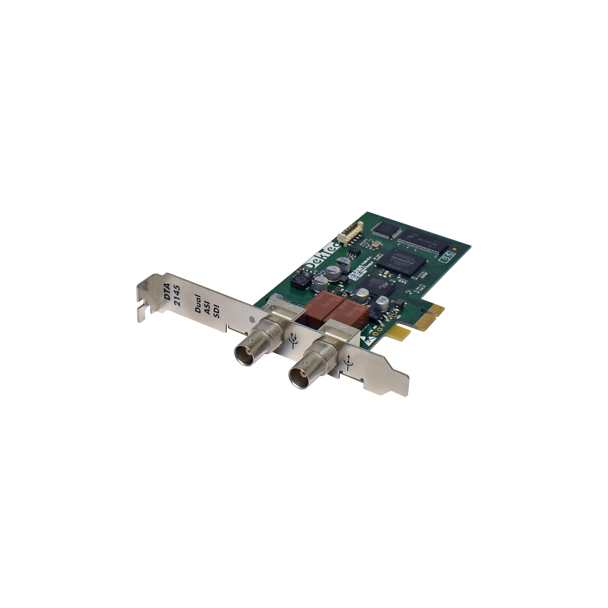 DekTec DTA-2145 ASI/SD-SDI input output with relay bypass for PCIe FP ...
