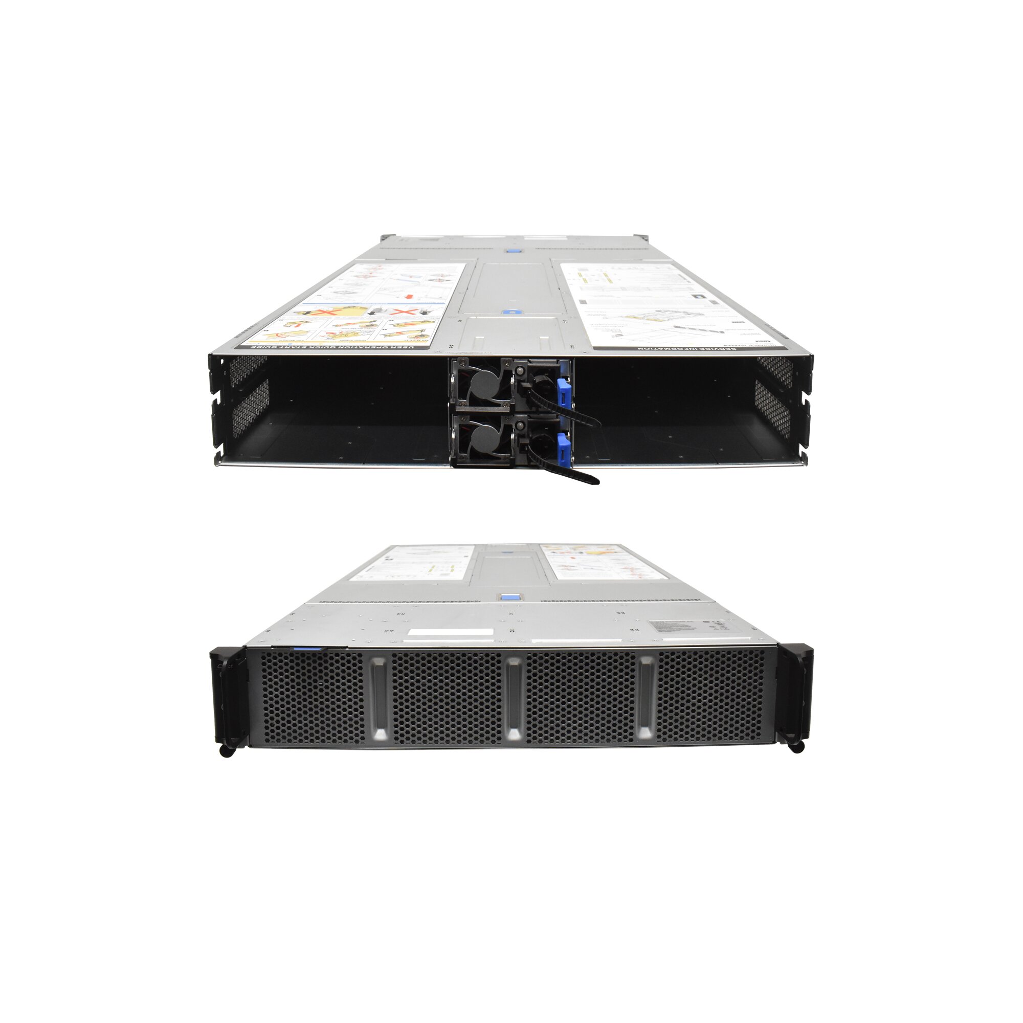 Quanta 4 Node Server QuantaPlex T42S-2U Chassis no Node 2x PSU 1200W 4x ...