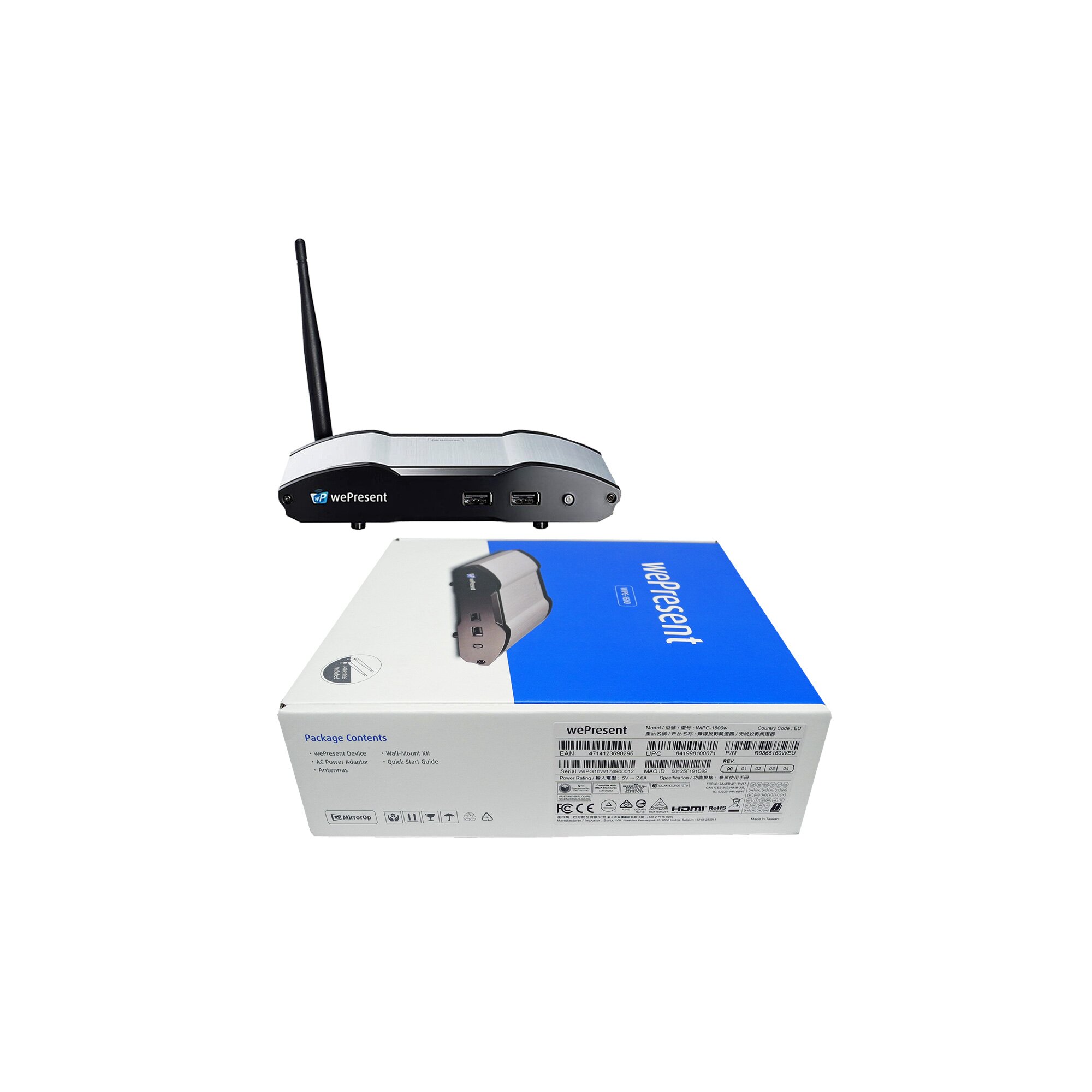 Barco wePresent WiPG-1600w Kabellose Multimedia Präsentationssystem no ...