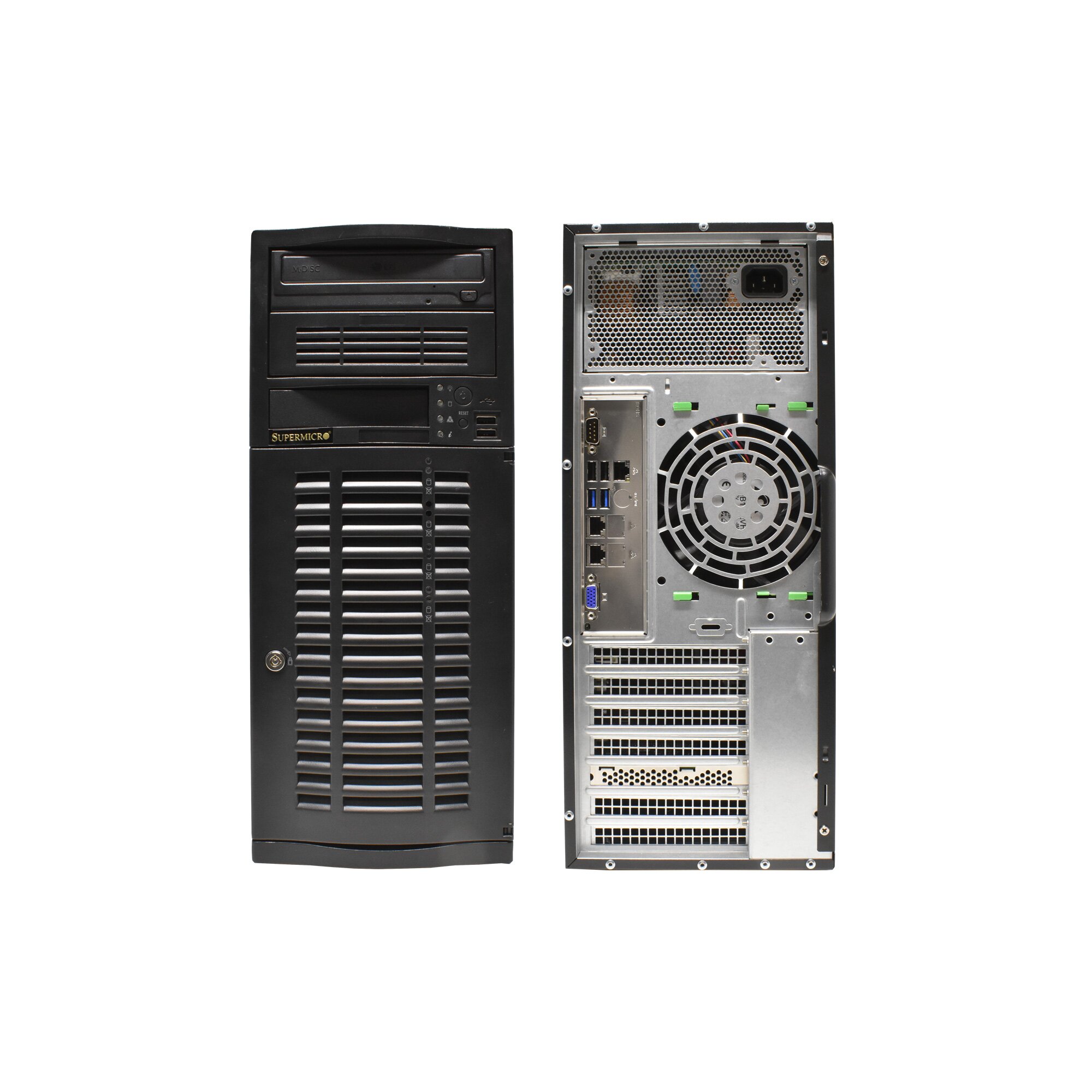 Supermicro CSE-733 Tower X10DRL-i 1x Xeon E5-2620 v3 32GB PC4 240GB SSD ...