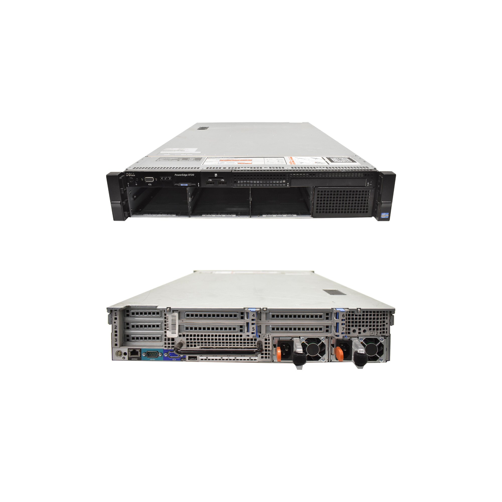 Dell PowerEdge R720 Rack Server 2U ohne CPU ohne RAM 2x Kühler 6x 3.5 ...