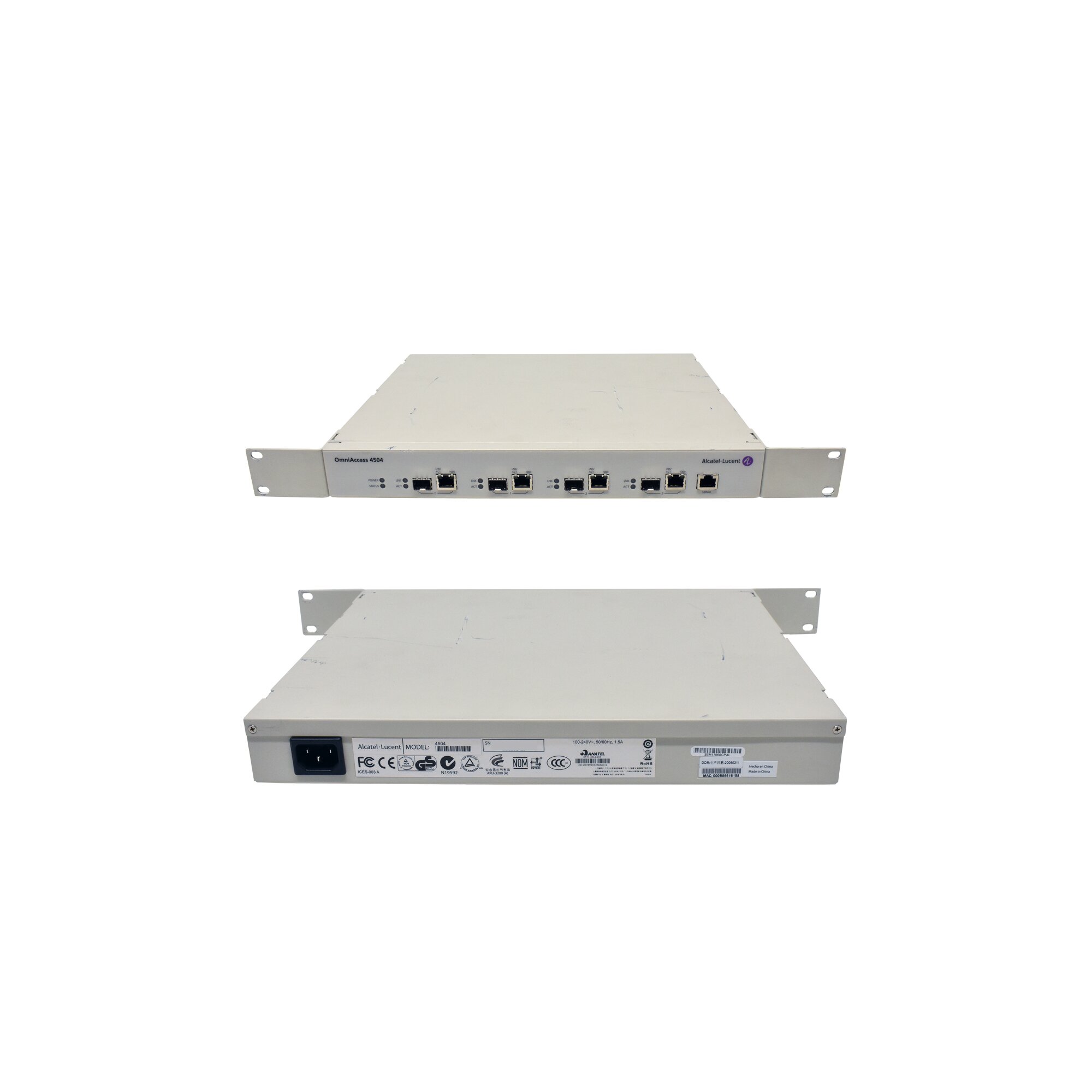 Alcatel Lucent OmniAccess 4504 WLAN Controller Switch - Piospartslap