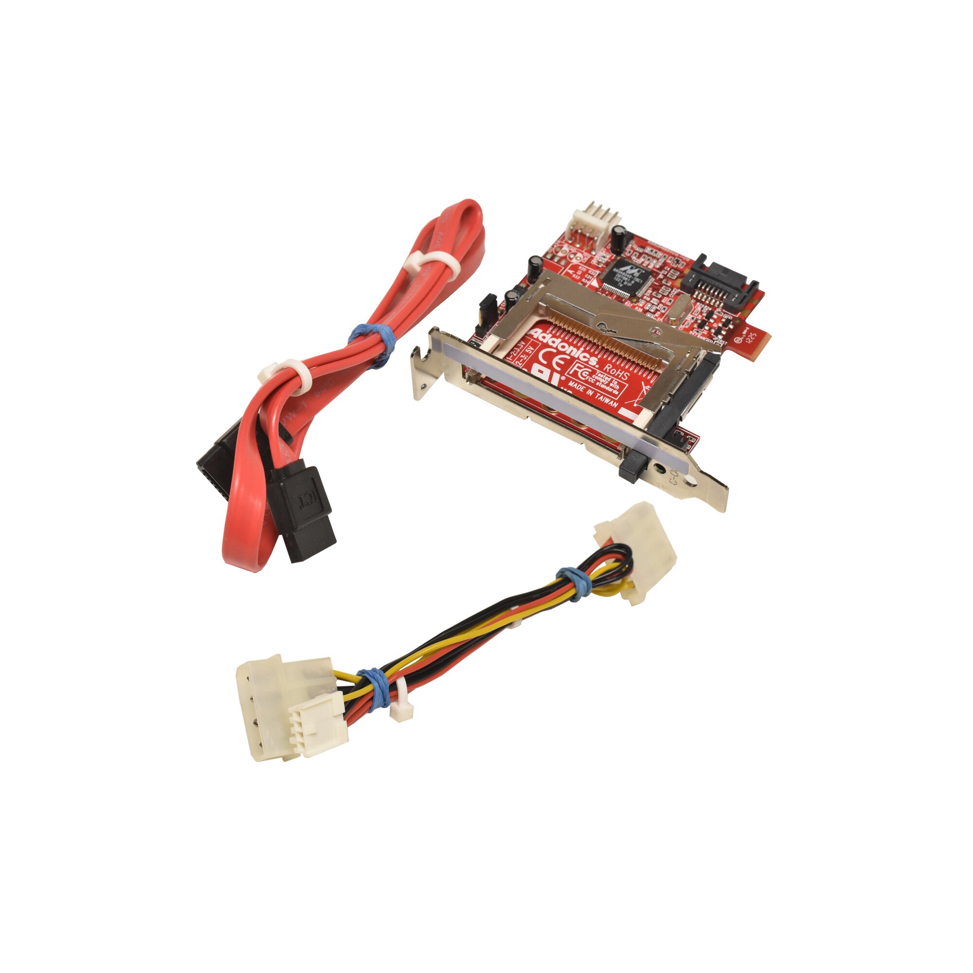 Addonics ADSACF-7MS Compact Flash Card Reader + 4GB CF Card + 2x Kabel LP