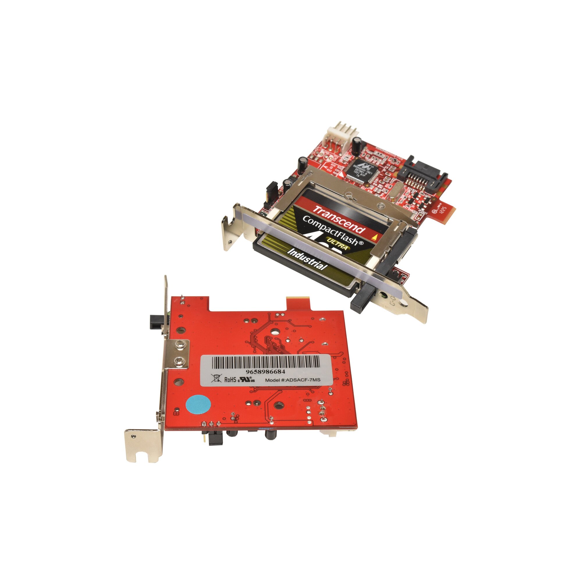 Addonics ADSACF-7MS Compact Flash Card Reader + 4GB CF Card + 2x Kabel LP