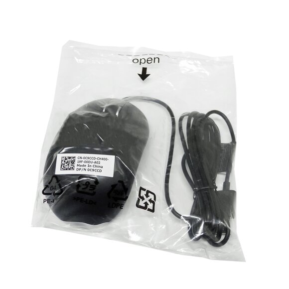 DELL MS819c Bogenförmig USB Maus 1000 DPI mit Fingerprint Reader 0C9CCD ...