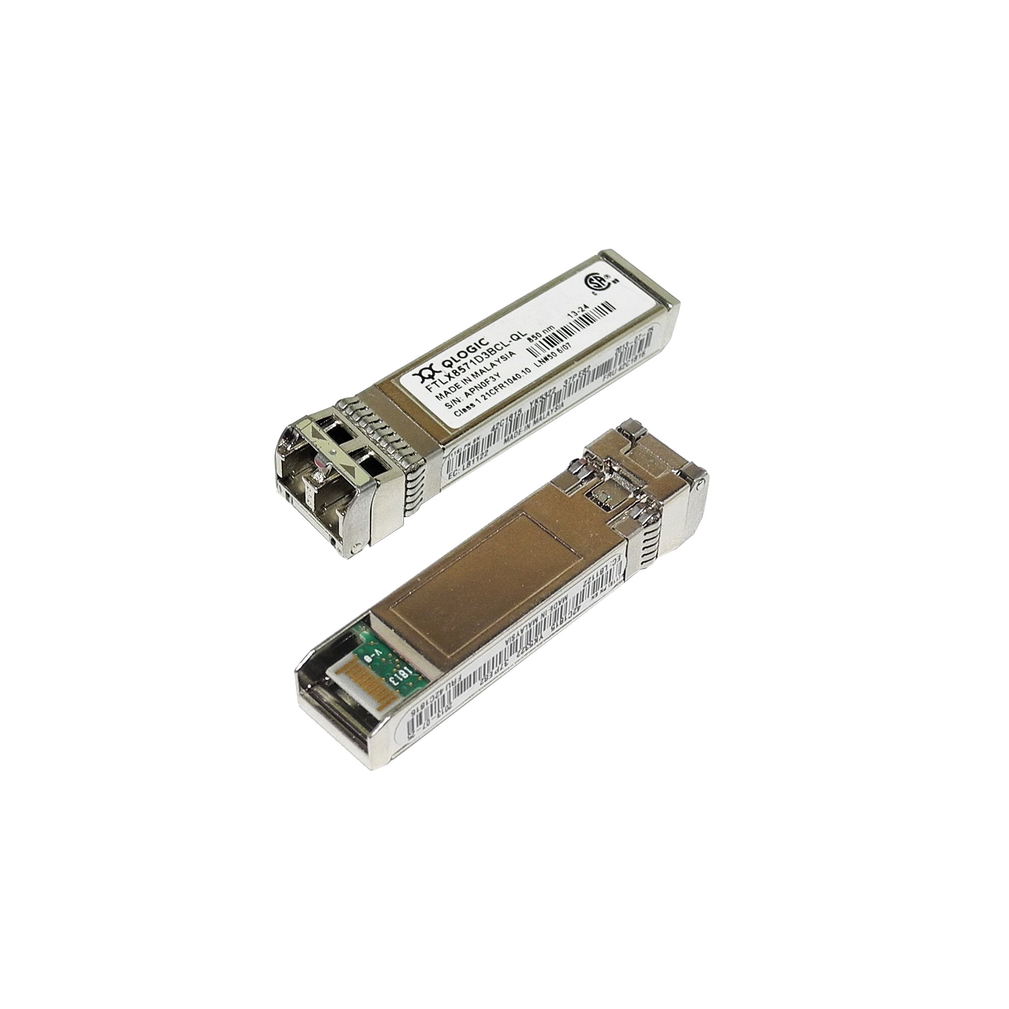 IBM QLogic 10G SFP+ SR 850 nm Mini GBIC FTLX8571D3BCL-QL 42C1815 ...