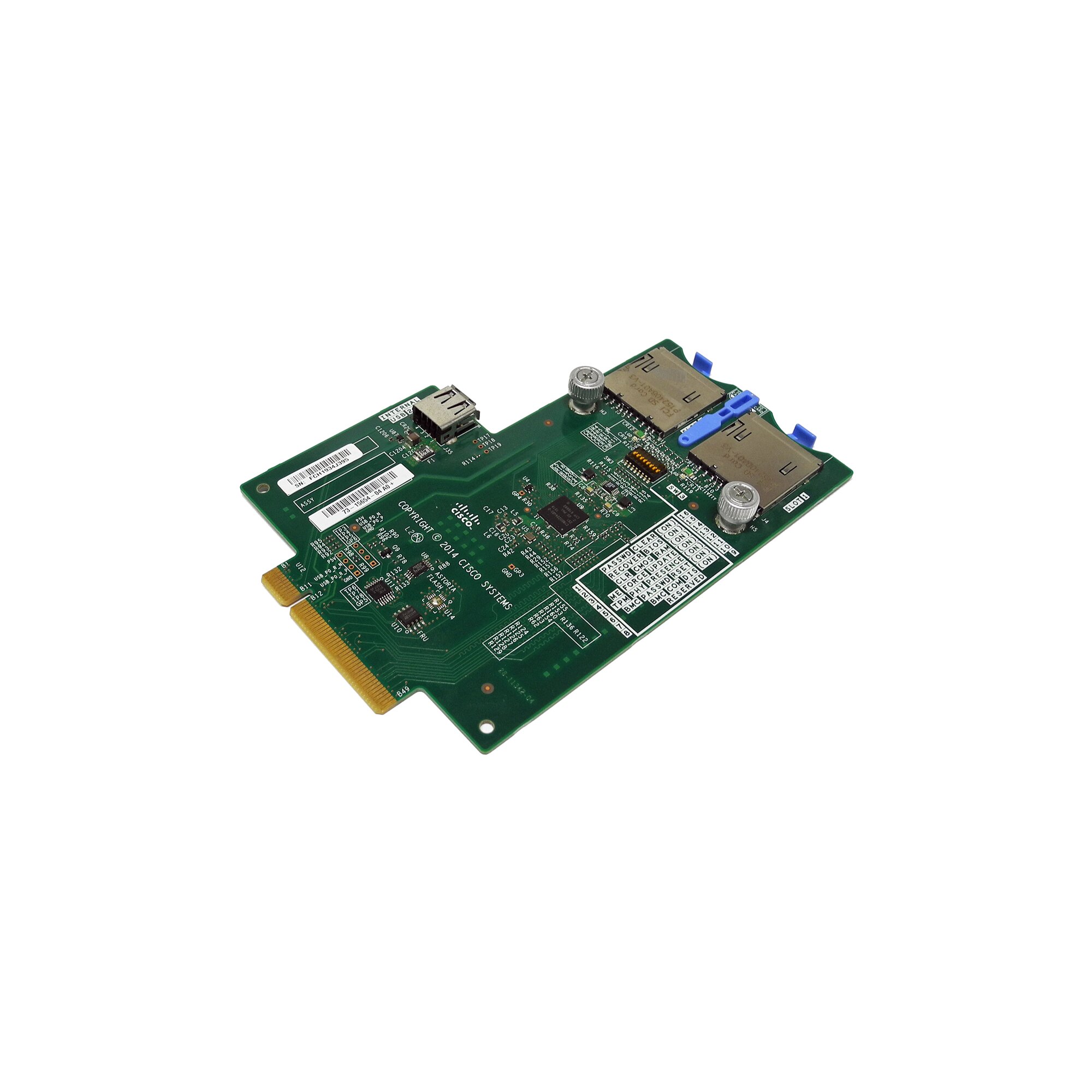 Cisco 73-15654-04 A0+ Memory Card Connector USB 2x FCI SD Card für UCS ...