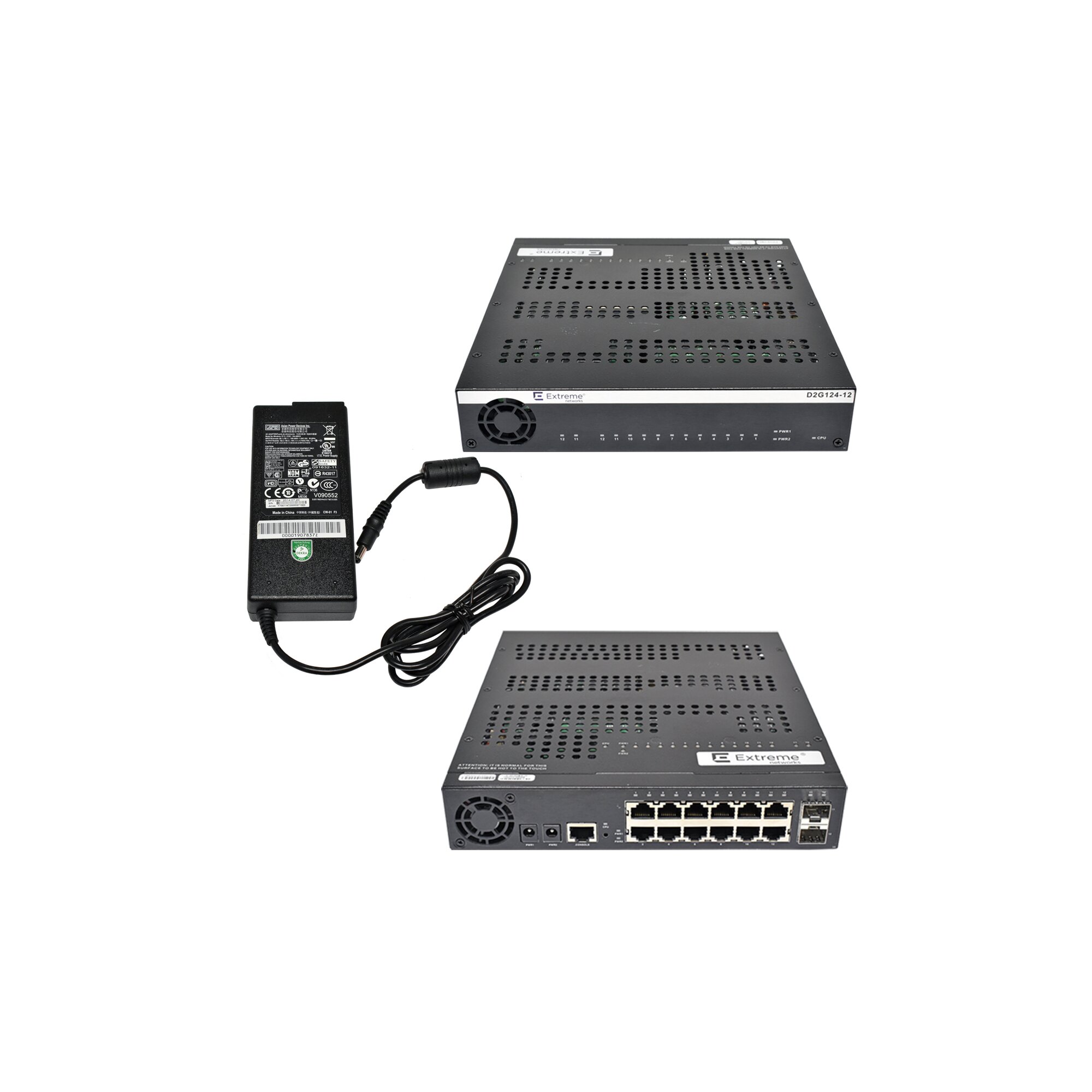 Extreme Networks Enterasys D2G124-12 12-Port 10/100/1000 Switch 2 SFP ...