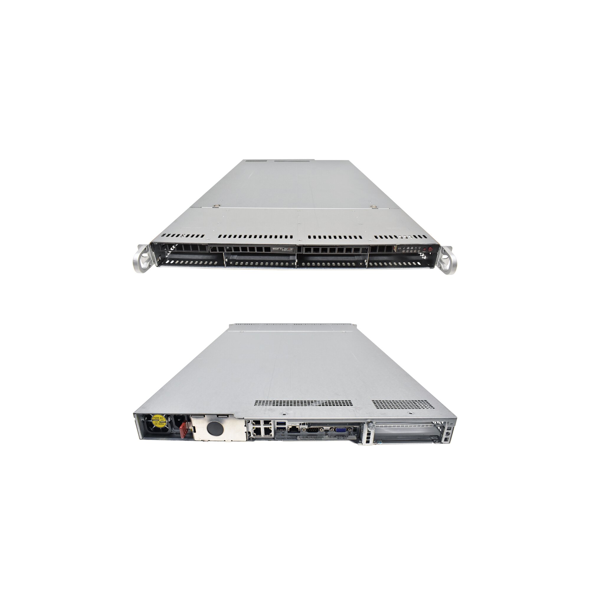 Supermicro CSE-819U 1U Mainboard X10DRU-i+ ohne CPU 0GB RAM 4x LFF 3,5 ...