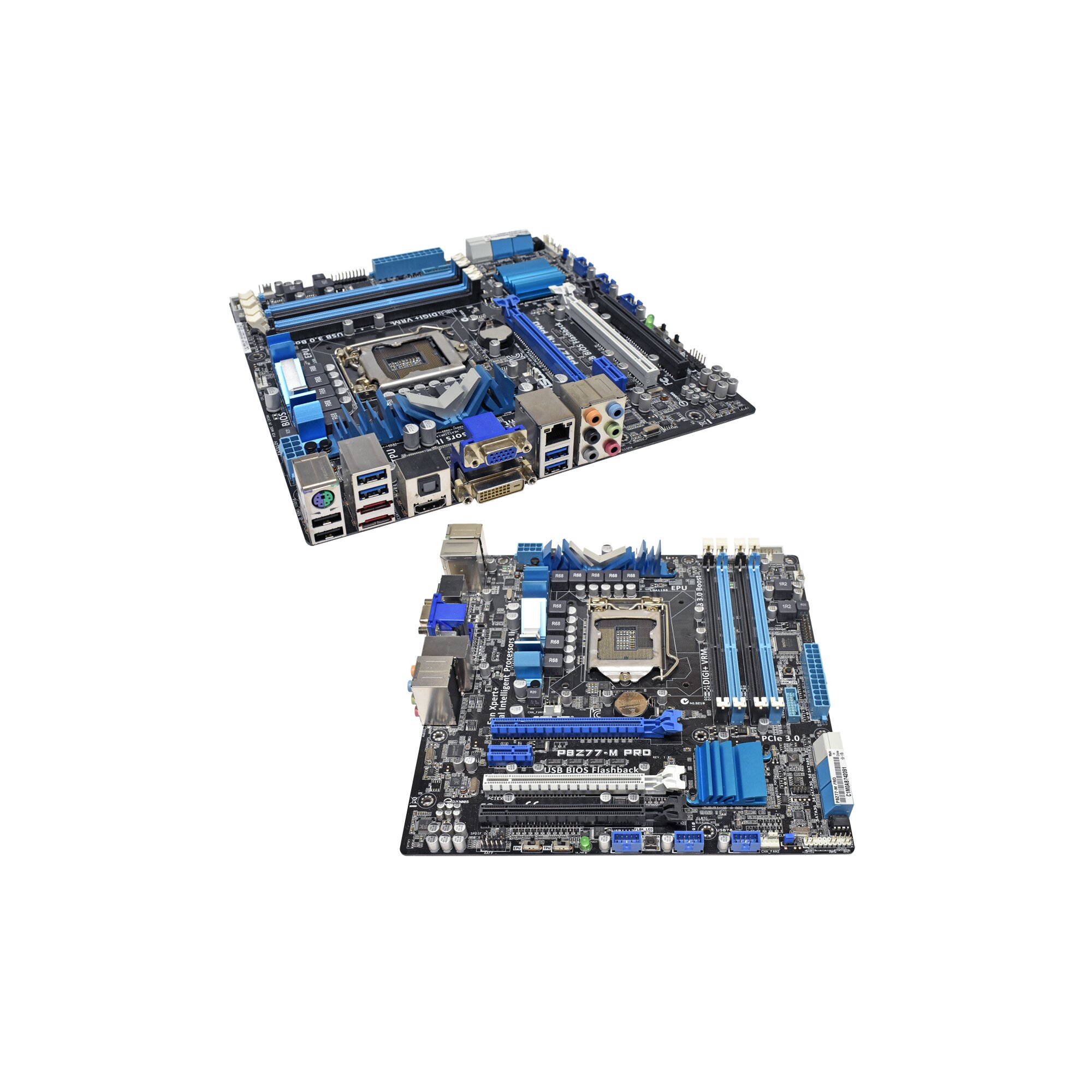Asus Micro ATX Mainboard P8Z77-M PRO Intel LGA1155/H2 DDR3 - Piospartslap