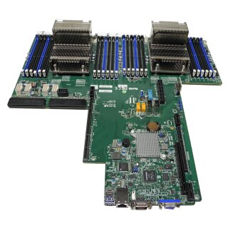 Supermicro ATX Mainboard X10DRU-i+ LGA 2011 Socket 2x Kühler SNK ...