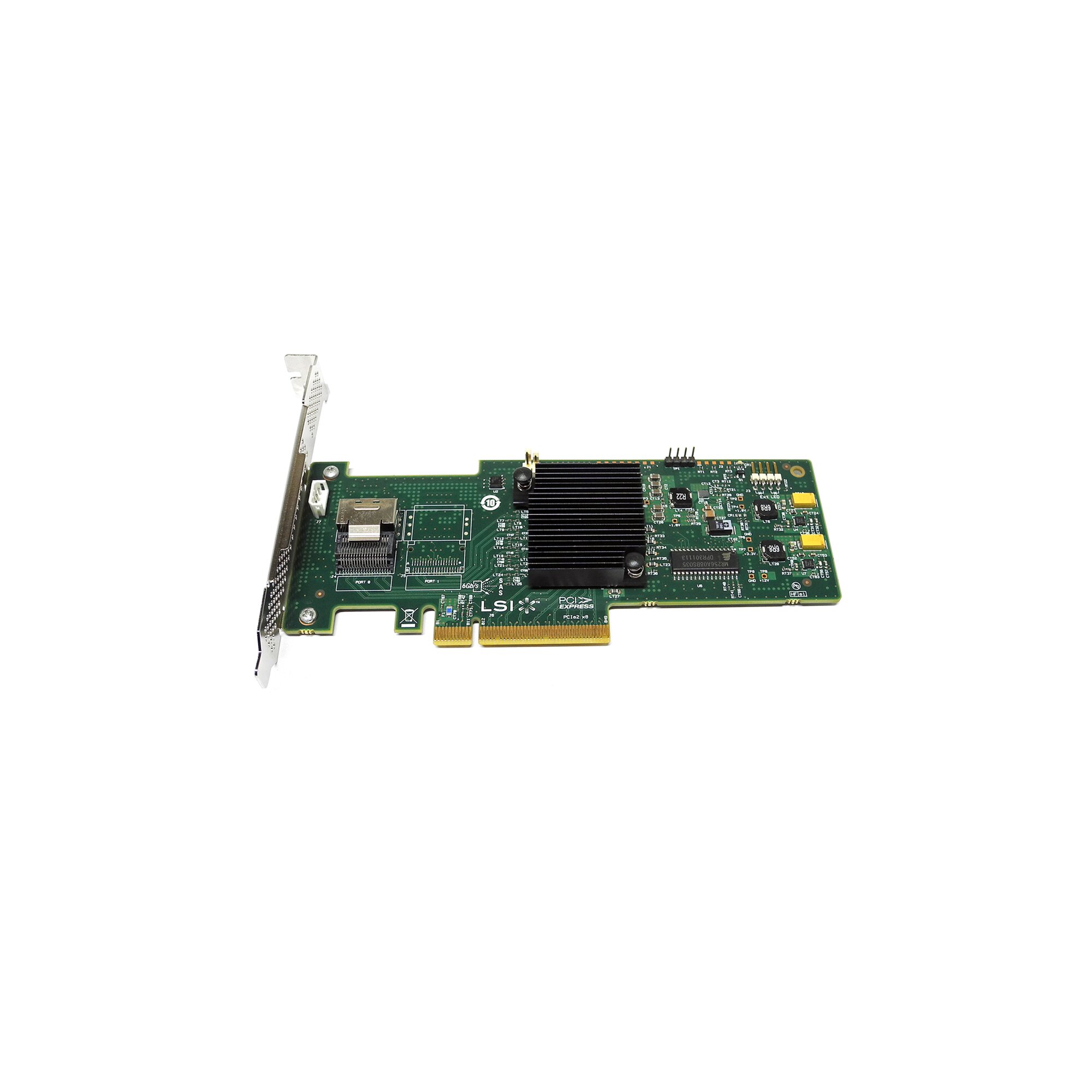 LSI MR SAS 9240-4i 6Gb PCIe x8 RAID Controller L3-25091-03A FP Bracket ...
