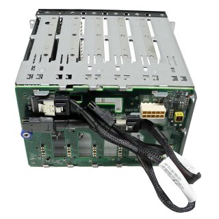 HP ML350 Gen8 667278-001 Backplane 6x3,5" HDD + Cage 660351-001 + 2x ...