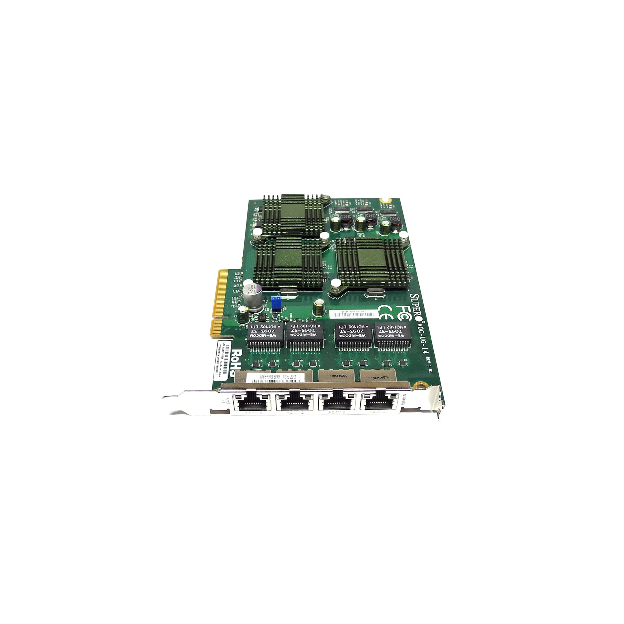 Supermicro AOC-UG-i4 Quad-Port Gigabit Ethernet PCI-Express x8 Network Adapter - Piospartslap