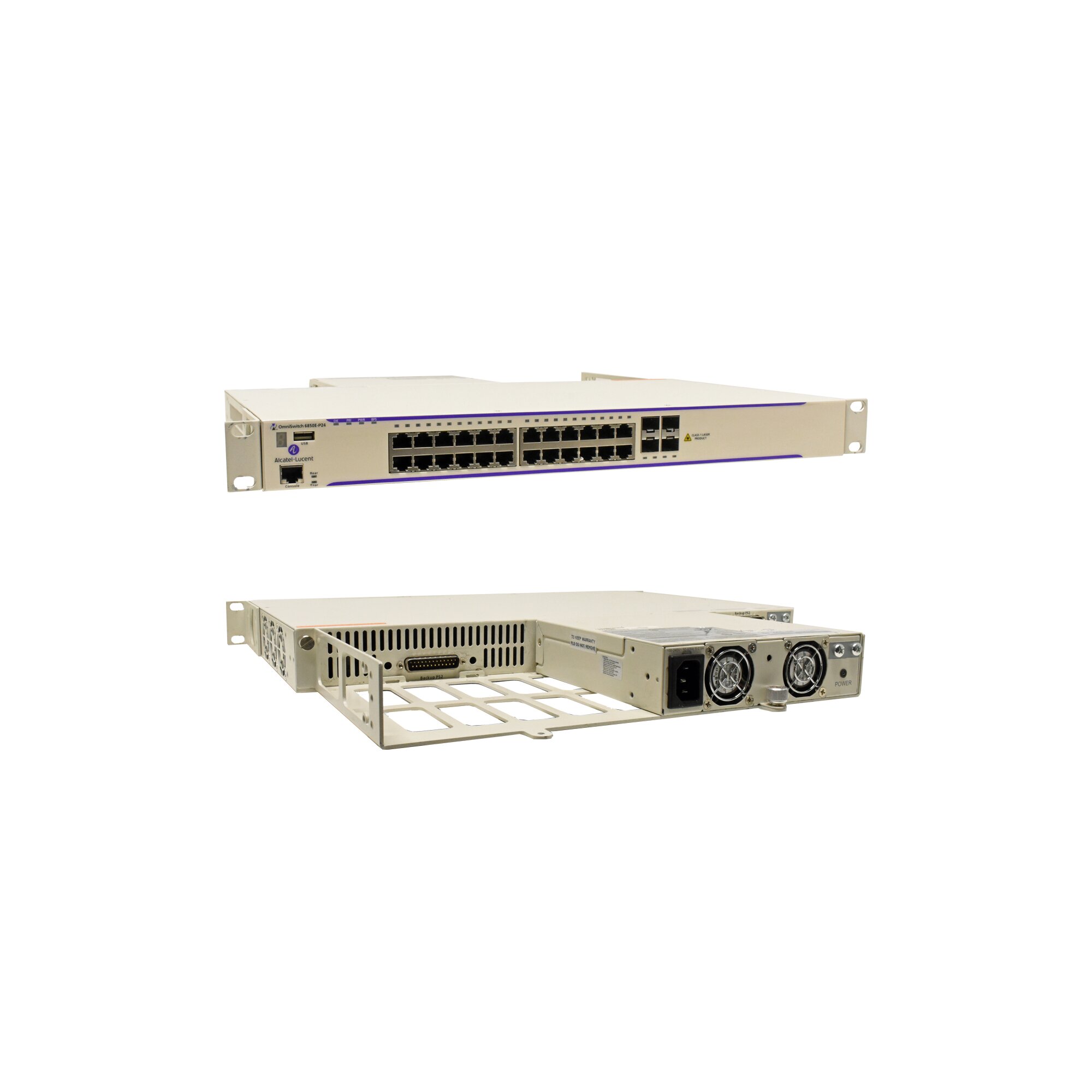 Alcatel-Lucent OmniSwitch 6850E-P24 Gigabit Ethernet Switch Stackable ...