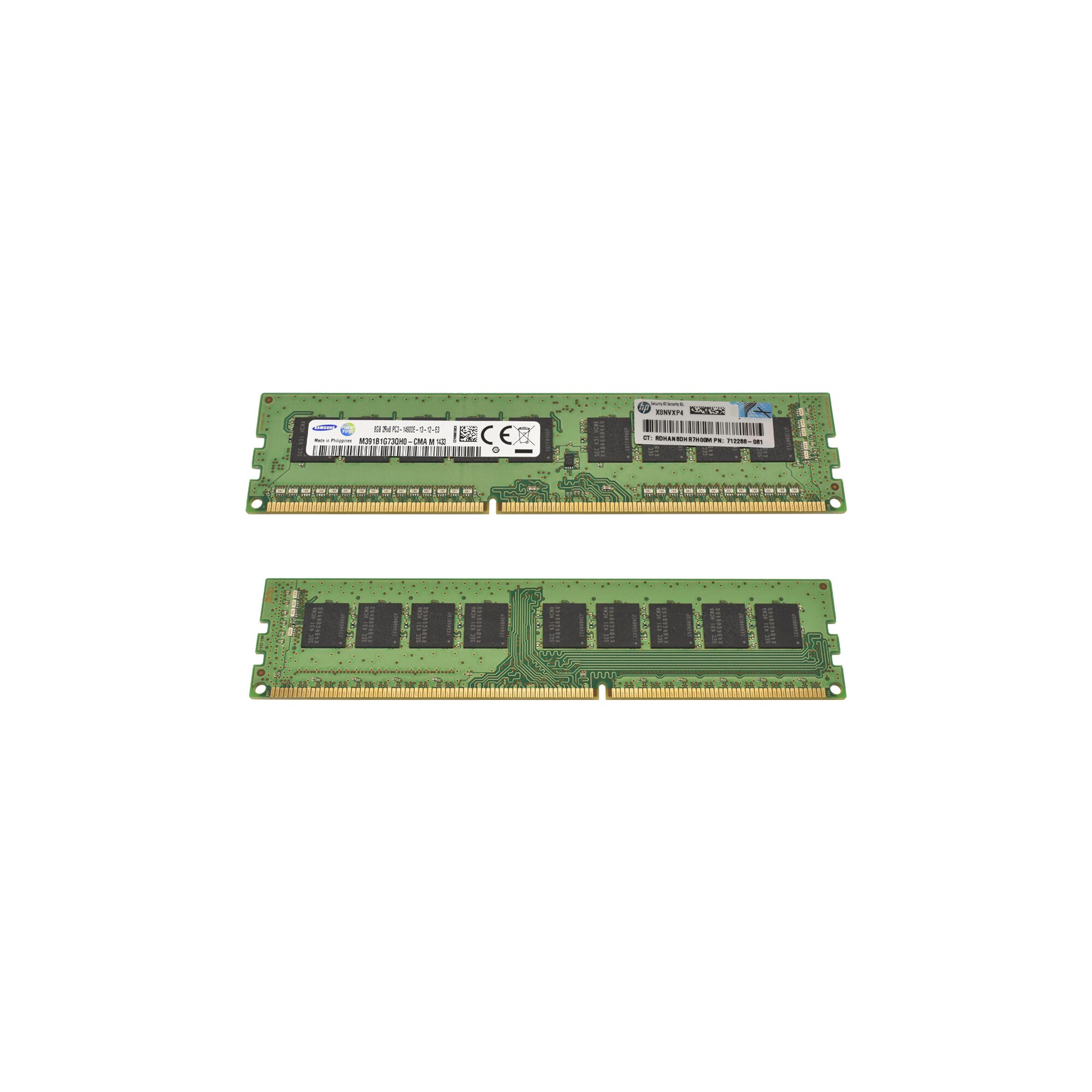 HP Samsung 8GB 2Rx8 PC3-14900E-13-12-E3 Server RAM ECC DDR3 ...