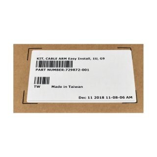 HP Kit Cable Arm Easy Install 1U G9 Kabel Management Arm 729872-001 für ...