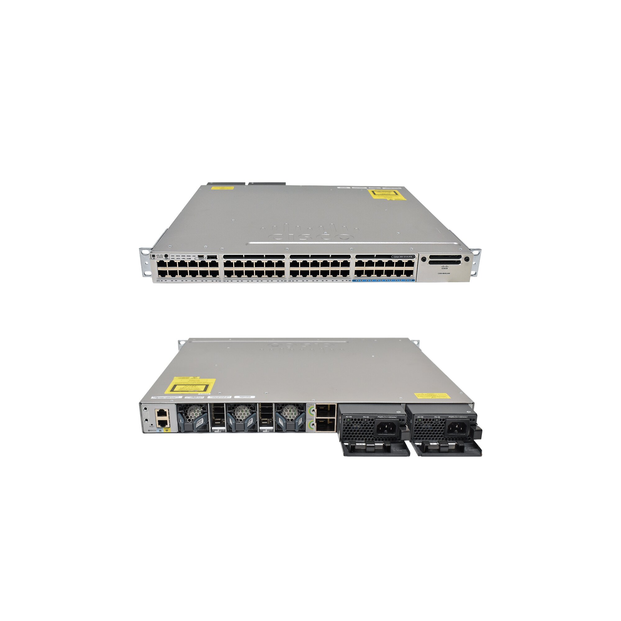 Cisco Catalyst WS-C3850-48T-E 48-Port Gigabit Ethernet Switch - Piospartslap