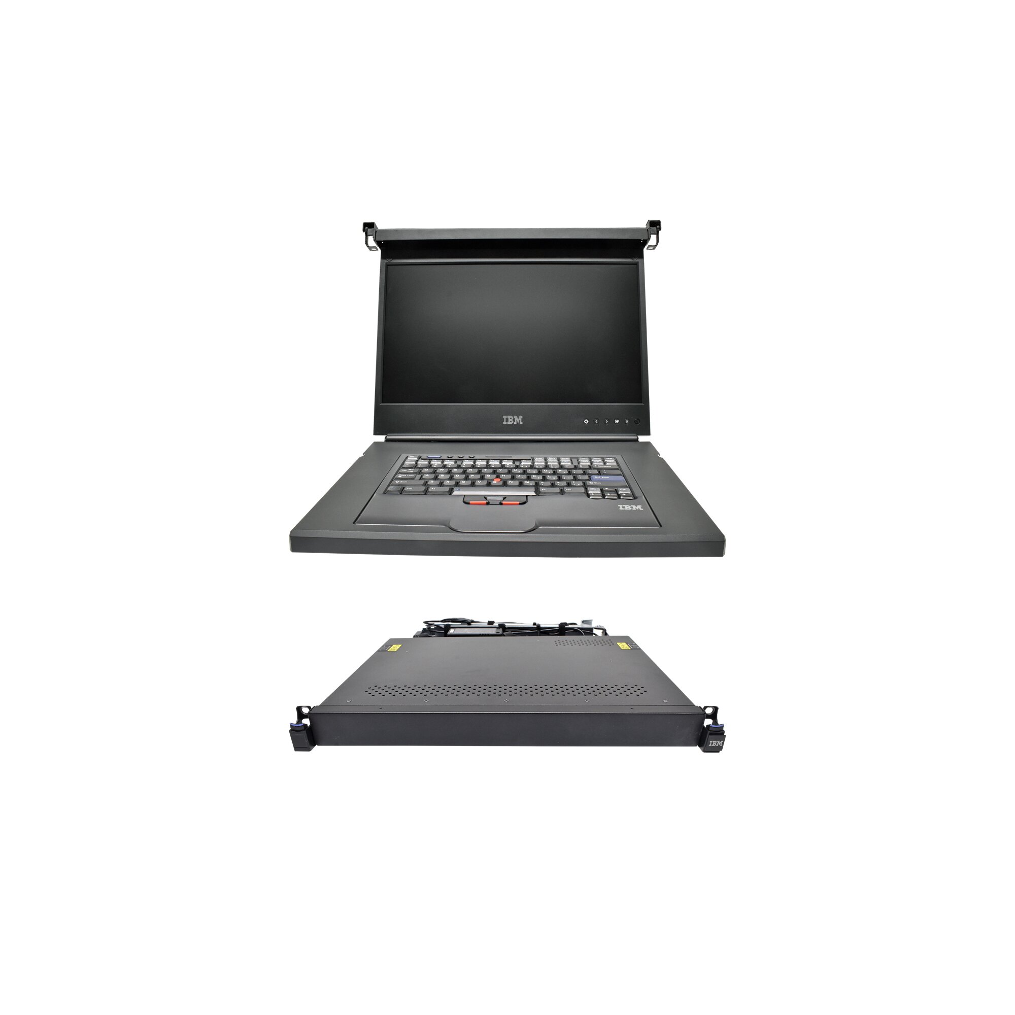 Ibm 1723 8bx 38l6308 1u Kvm Console 18 5 Int Qwerty 00wv000 Psu