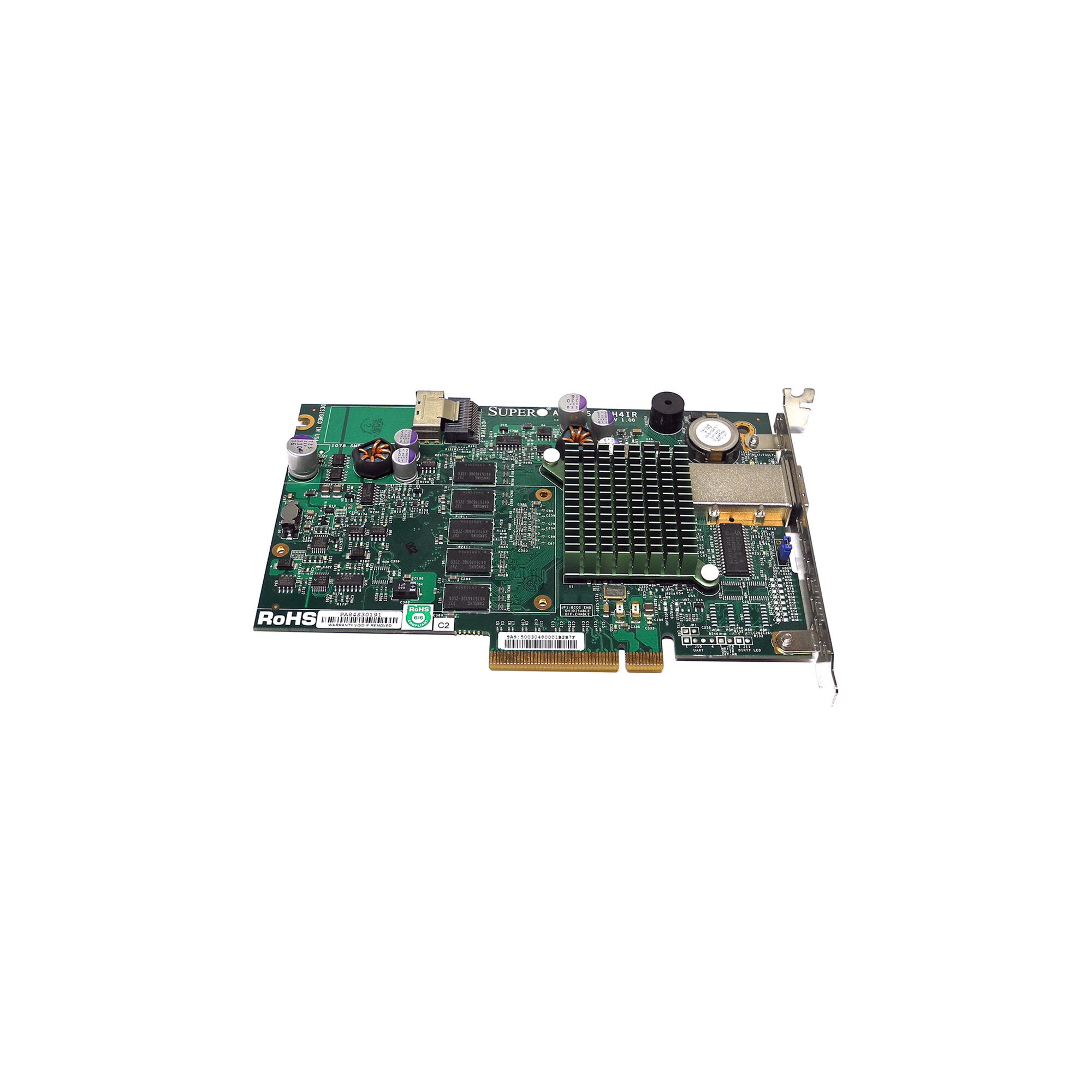 Supermicro AOC-USAS-H4IR Dual-Port 3 Gb/s PCI-Express x8 SAS RAID ...