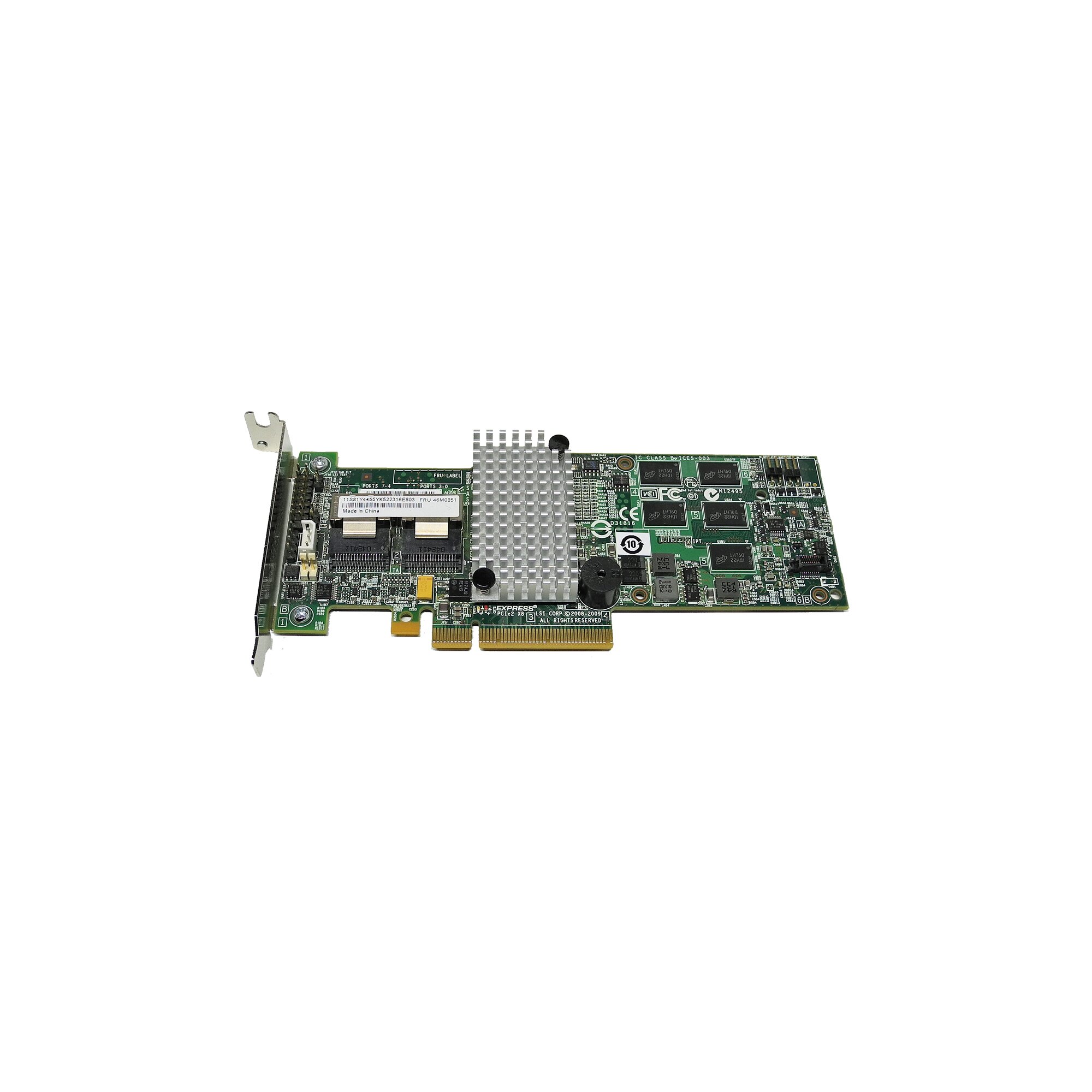 IBM ServeRAID M5015 6 Gb Dual-Port PCIe x8 RAID Controller 46M0851 ...