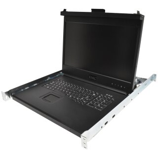 EMC 091-000-096 18,5 Zoll KVM Rack Console QWERTY US Keyboard 1U USB ...