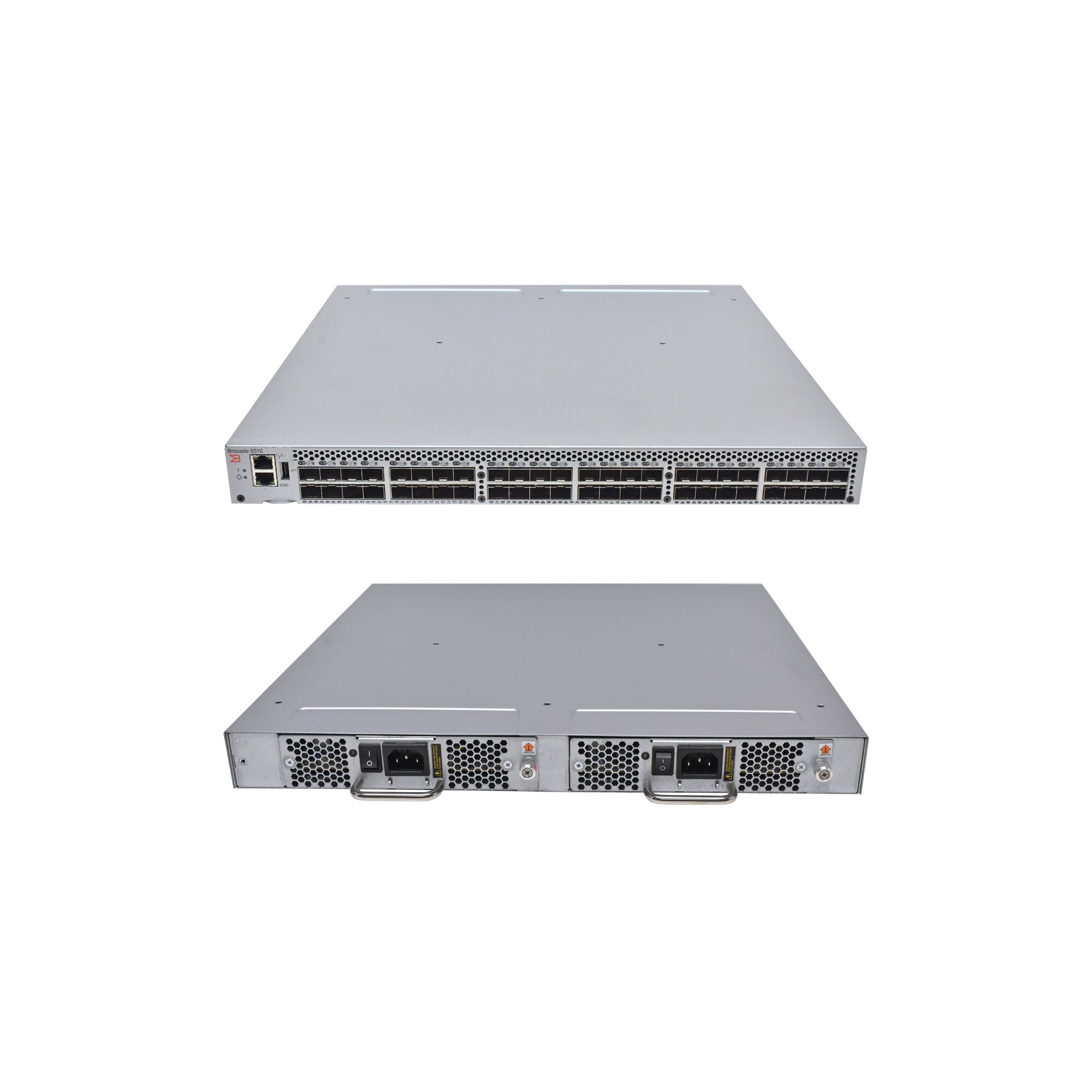 Brocade 6510 HD-6510-24-8G-F 80-1005515-06 16G FC Switch 24 akt. Ports ...